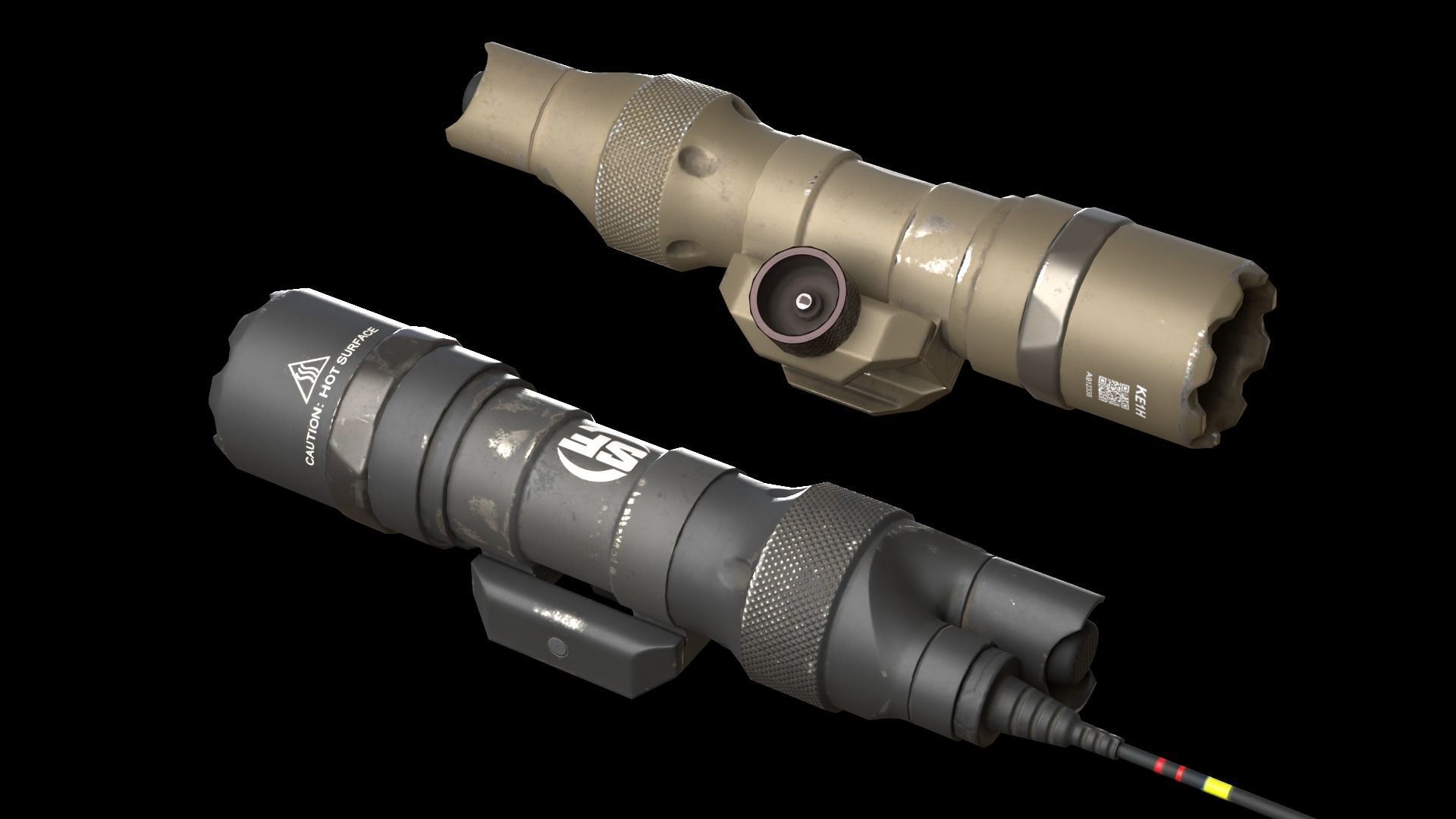 3D model Weapon Attachments Bundle - PBR - Game Ready VR / AR / low ...