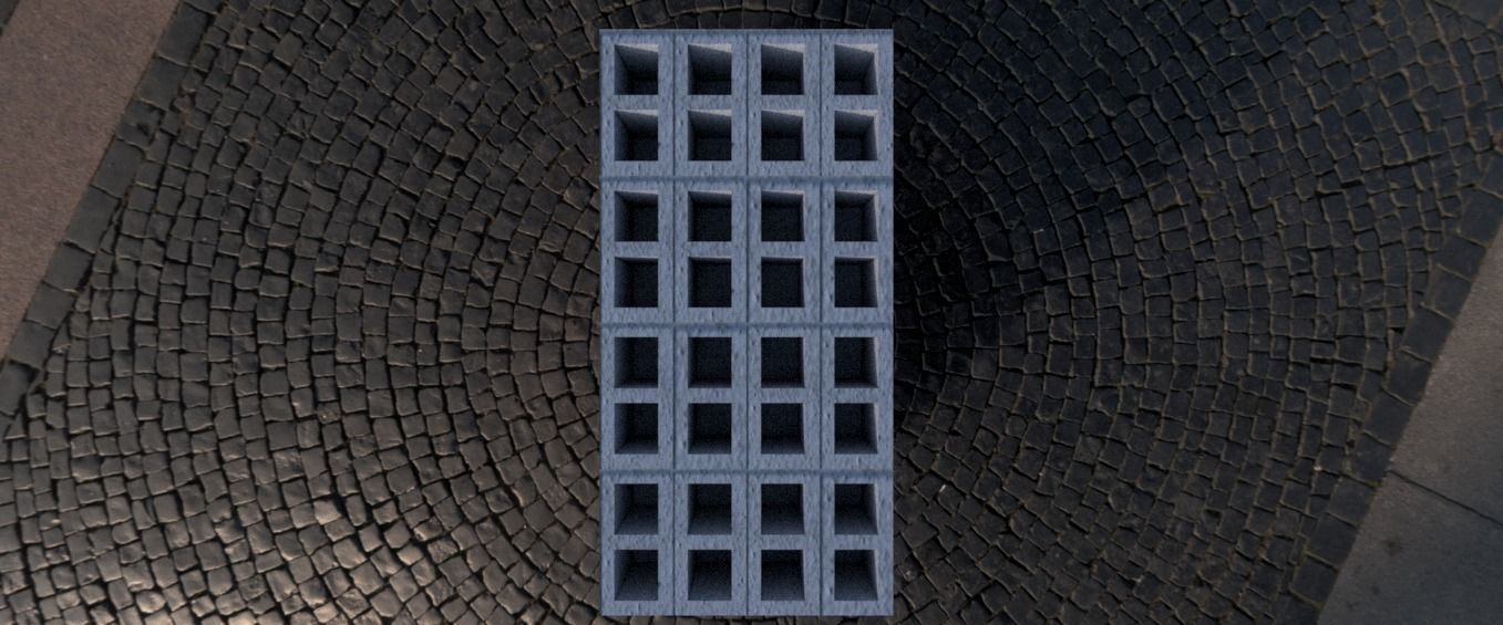 20cm block stack free 3D model | CGTrader