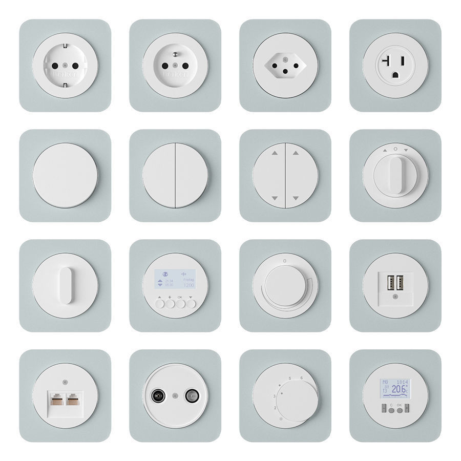 3D model Berker Serie R1 Glass VR / AR / low-poly | CGTrader