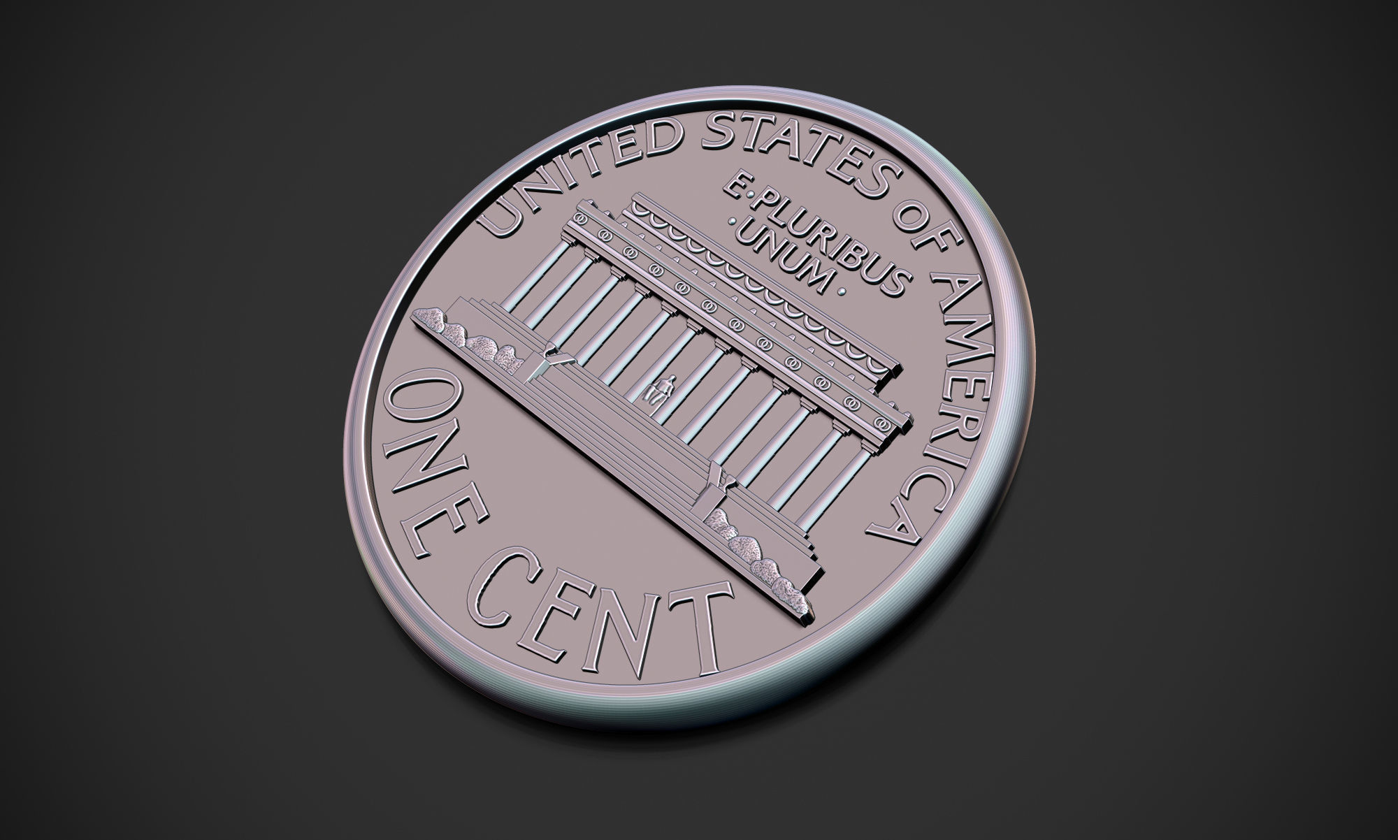 Lincoln Coin 3D model 3D printable | CGTrader