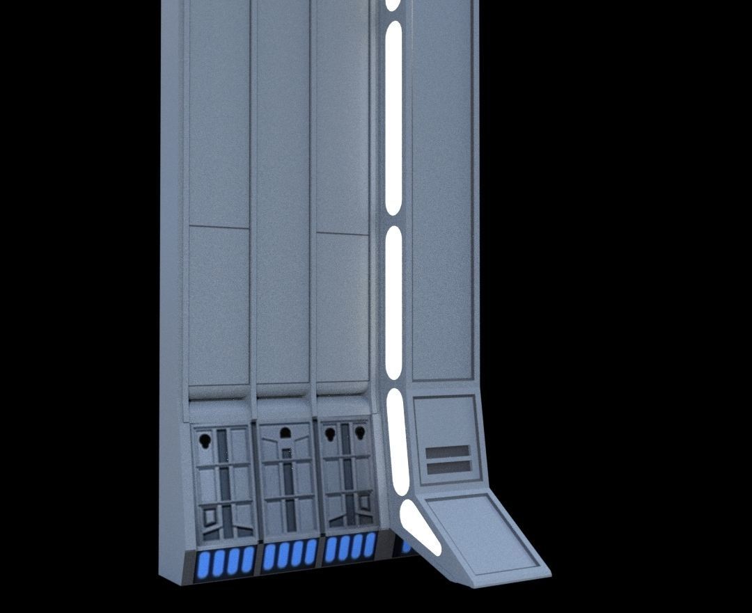 Imperial Hangar Section free 3D model | CGTrader