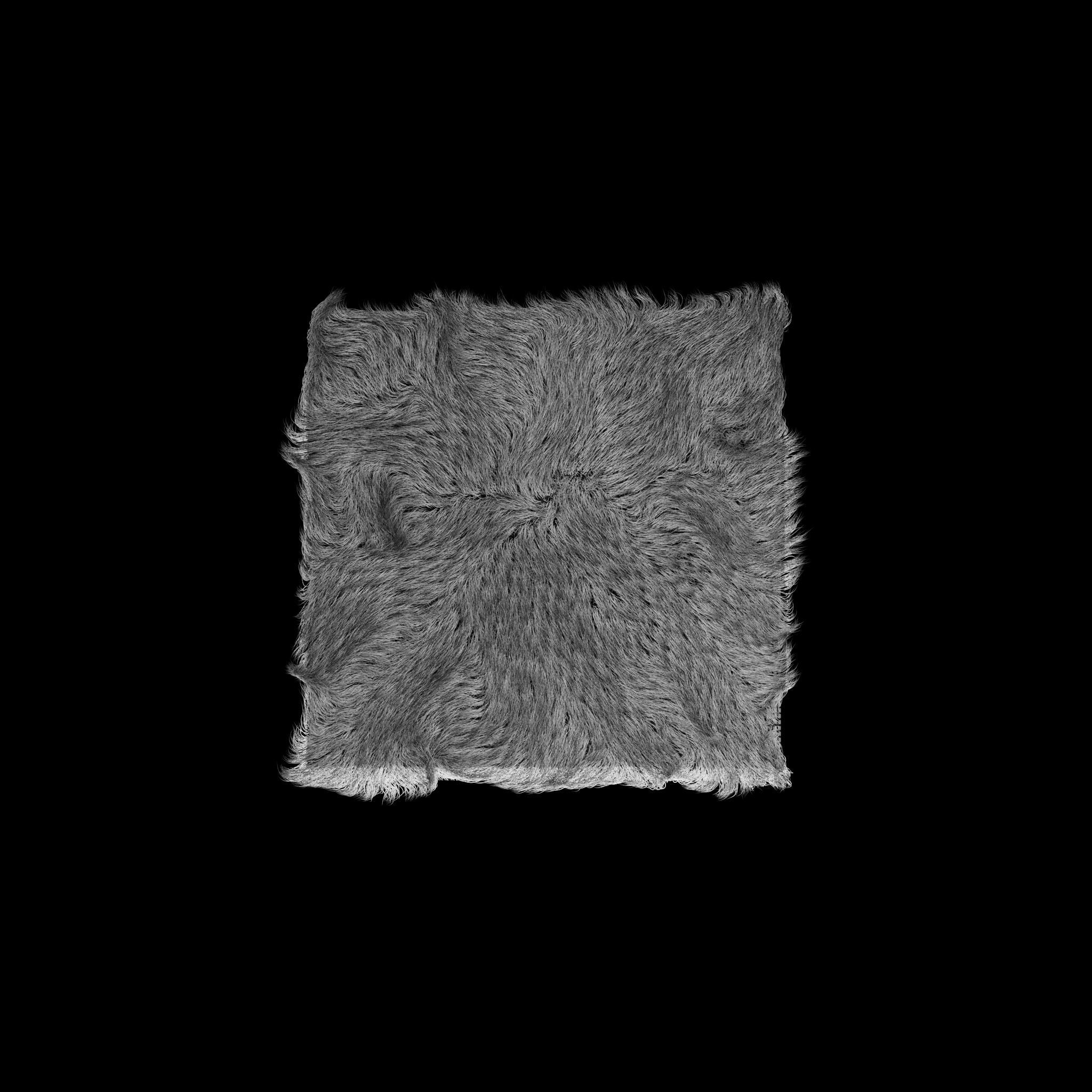 Square Fur Rug free 3D model | CGTrader