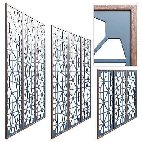 Partition wall web 3D model | CGTrader