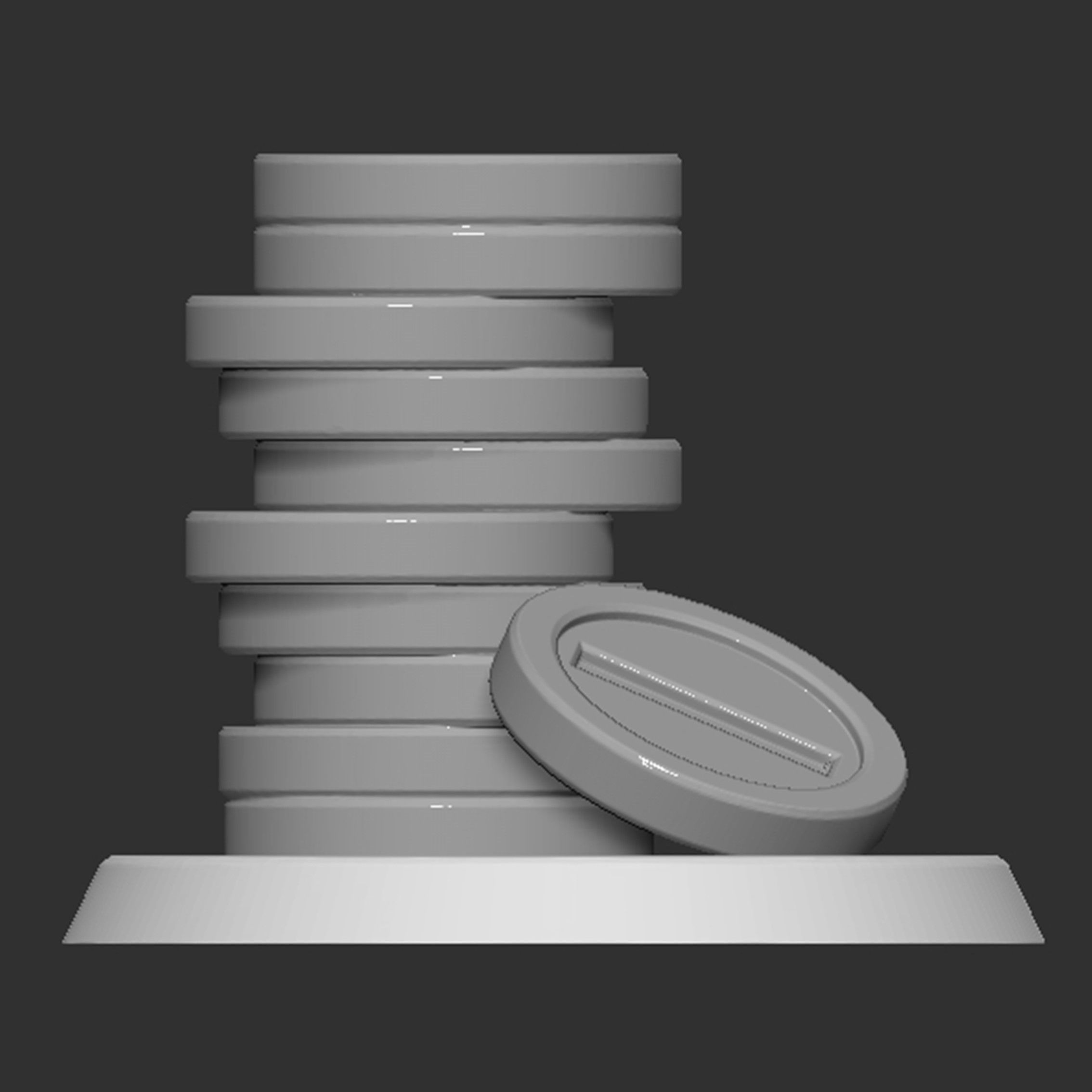 Mario Messy Coins Based 3D model 3D printable | CGTrader