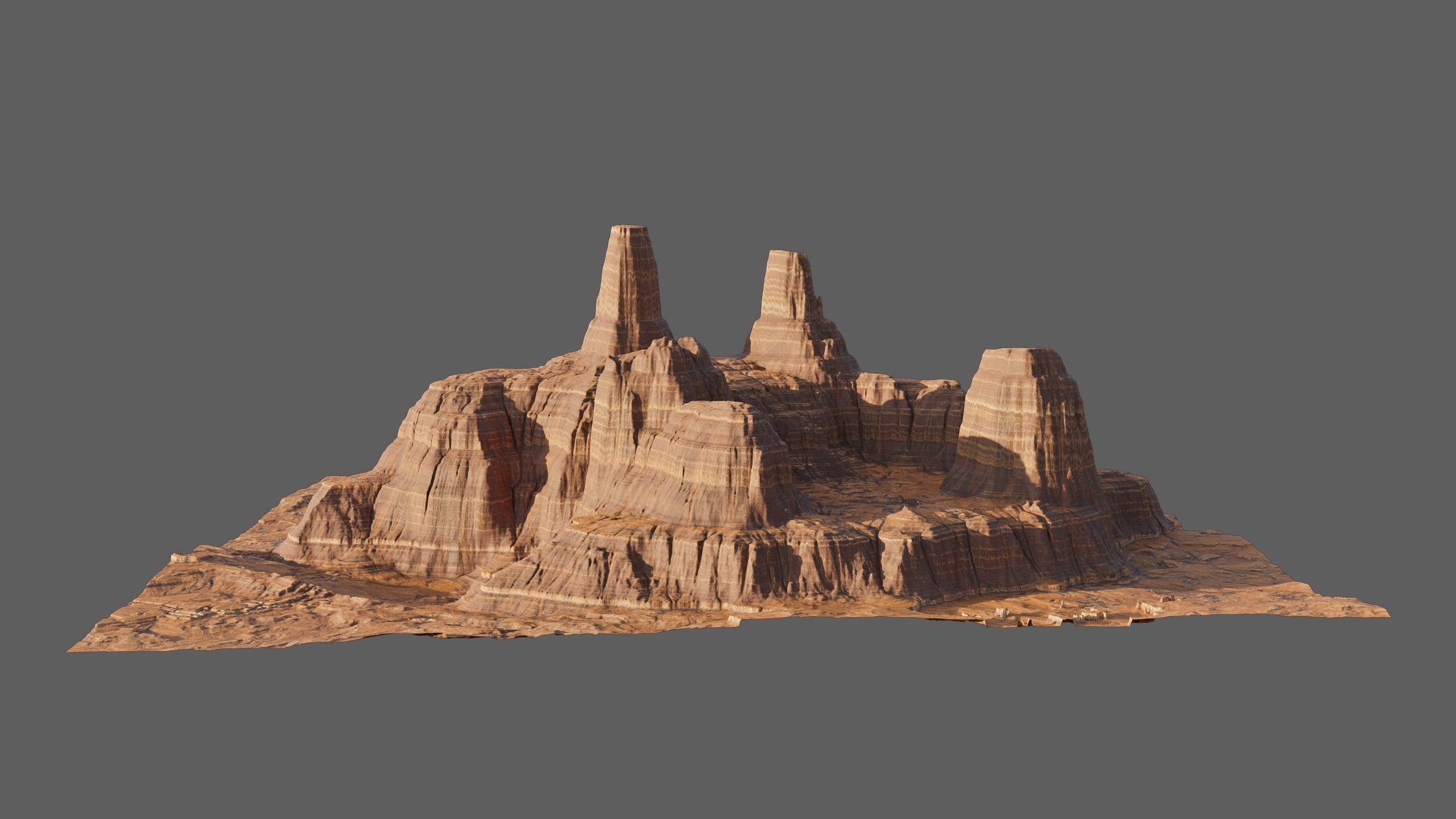 8K Detailed Cliff Landscape 3D model | CGTrader