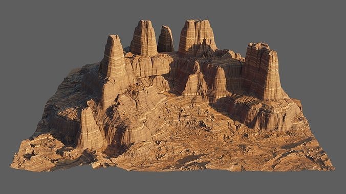 8K Detailed Cliff Landscape 3D model | CGTrader
