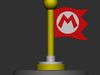Checkpoint Flag Mario Based 3D model 3D printable | CGTrader