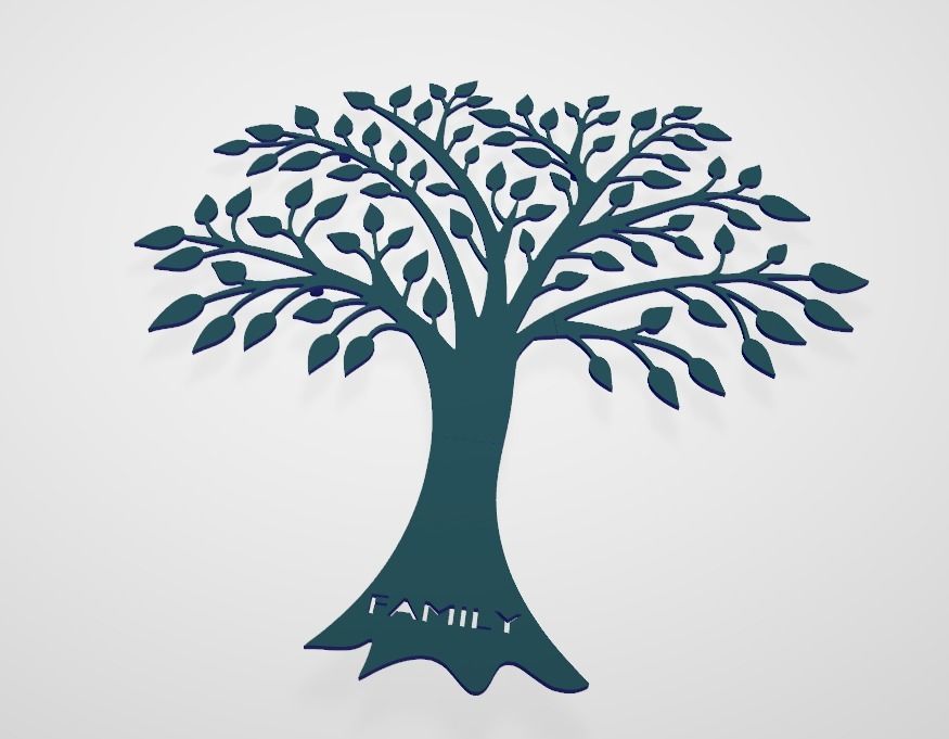 Family tree 3D print ready 3D model 3D printable | CGTrader