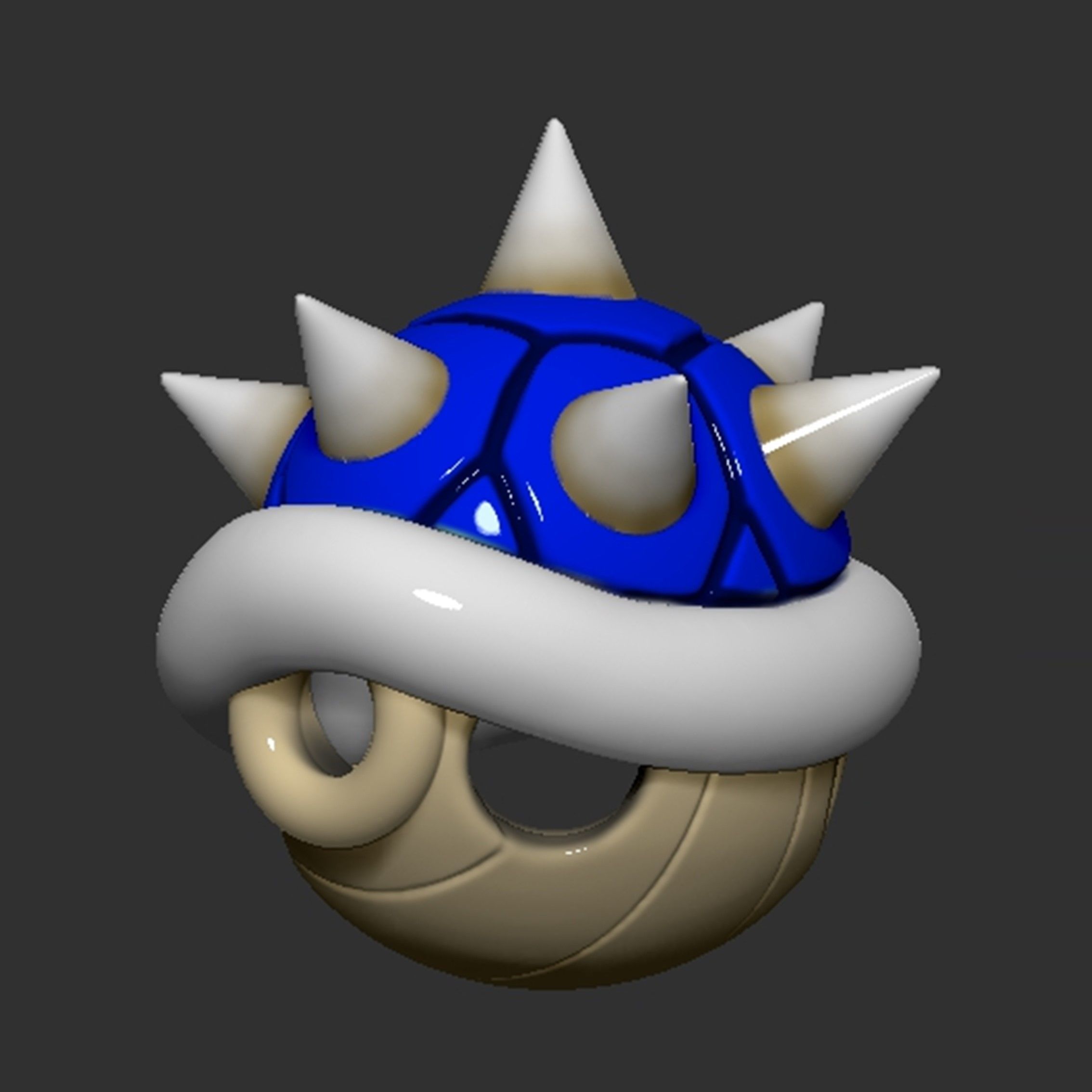 Mario Spiny Shell Koopa Troopa 3D model 3D printable | CGTrader