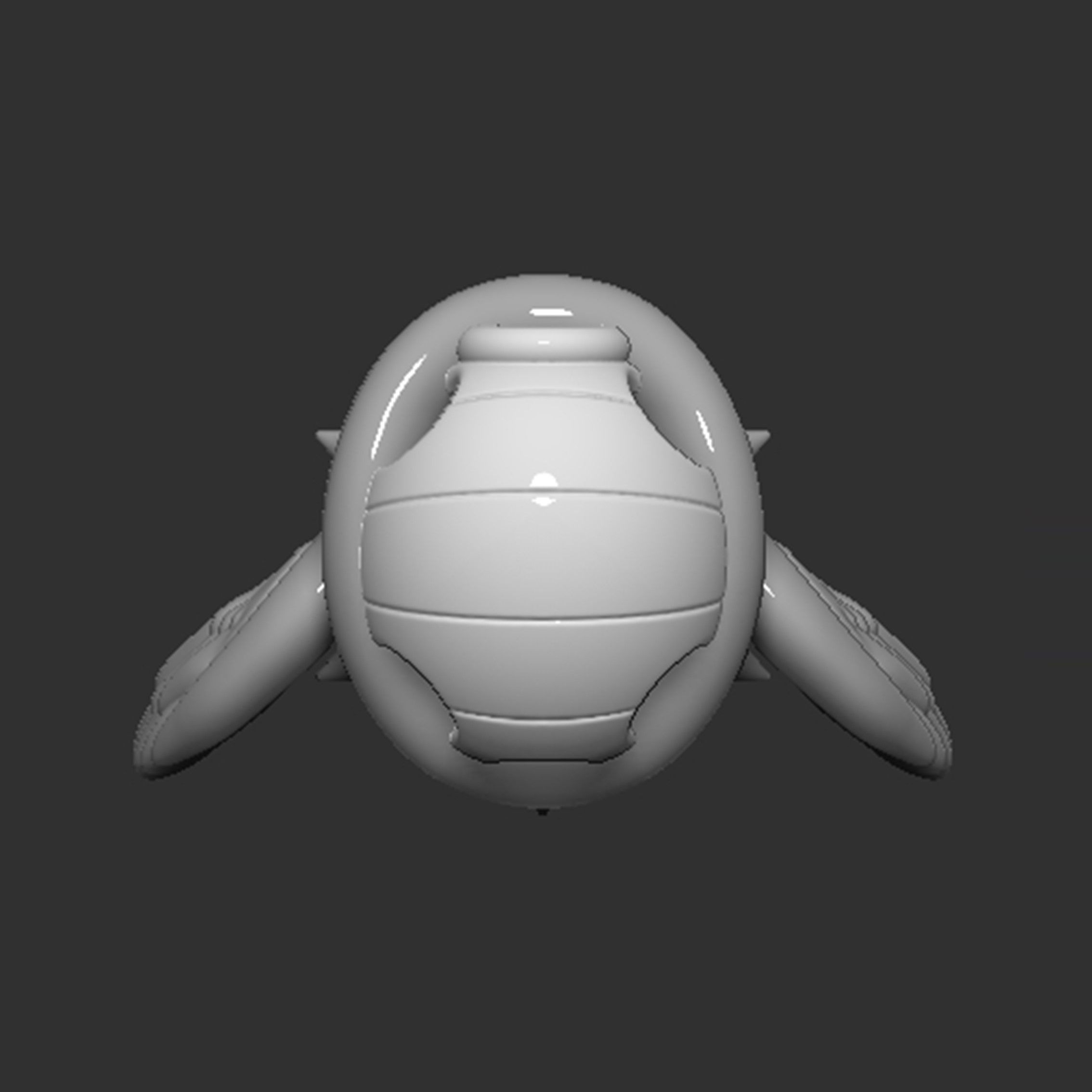 Mario Tortoise Shell with Spiny and Wings 3D model 3D printable | CGTrader