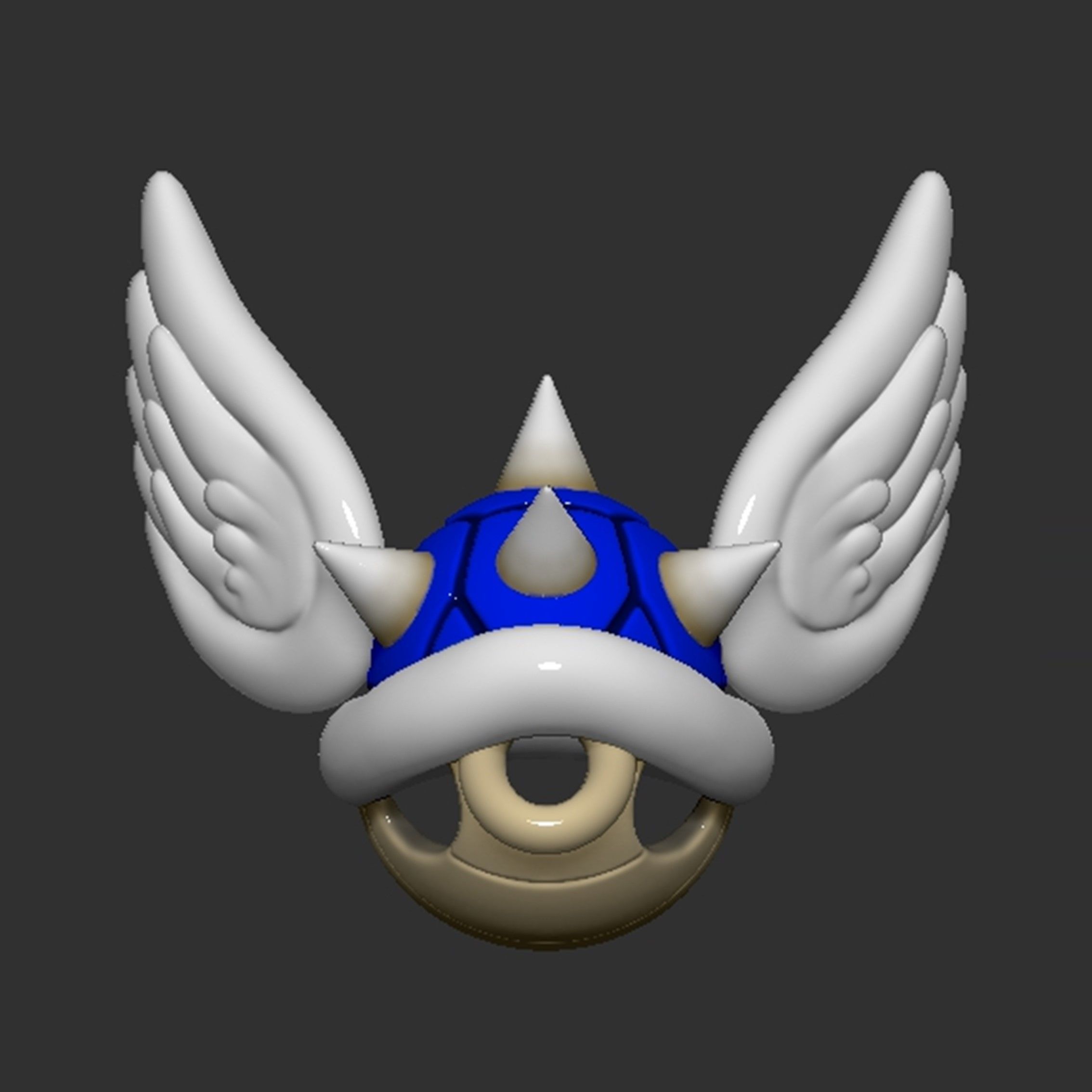 Mario Tortoise Shell with Spiny and Wings 3D model 3D printable | CGTrader
