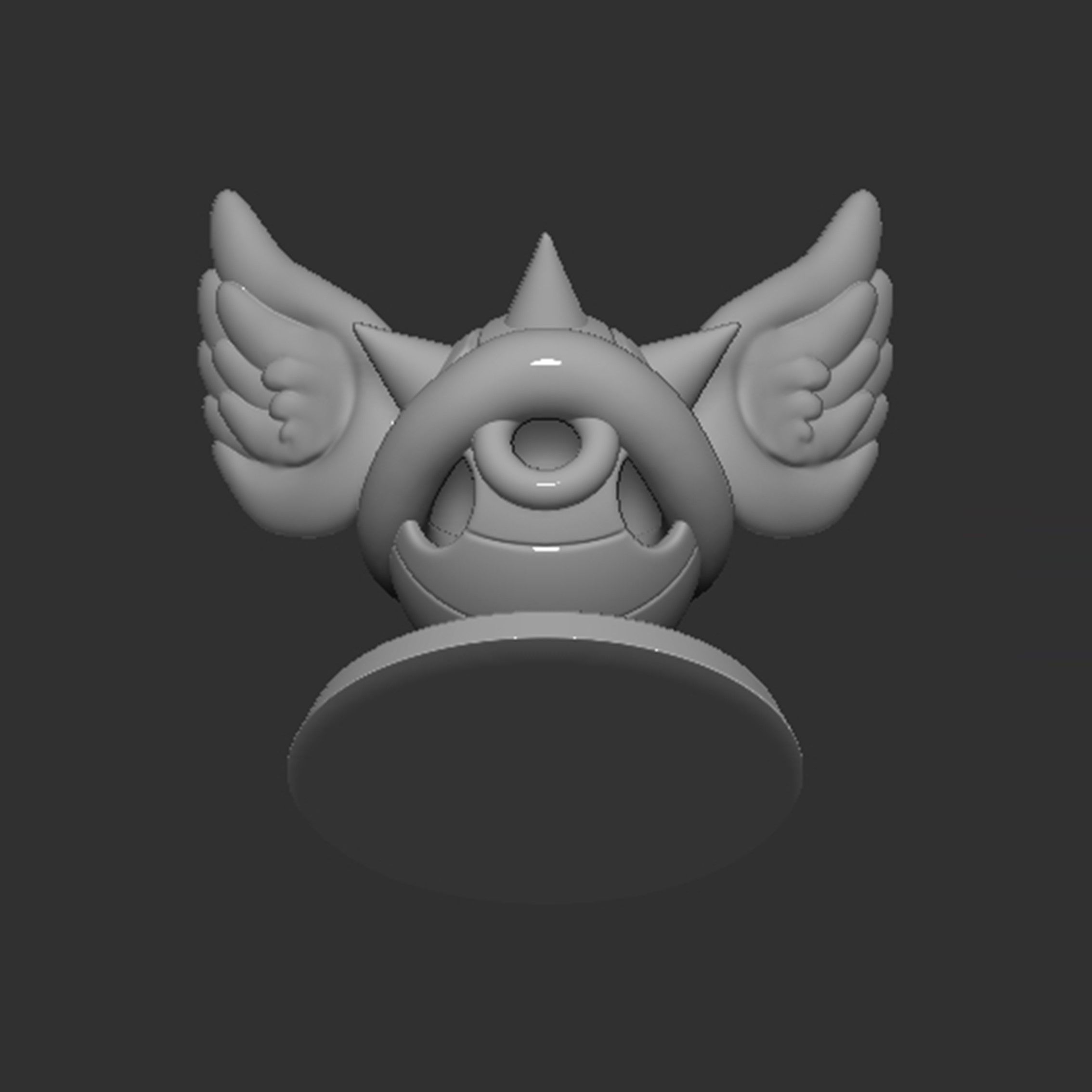 Mario Tortoise Shell with Spiny and Wings Based 3D model 3D printable ...