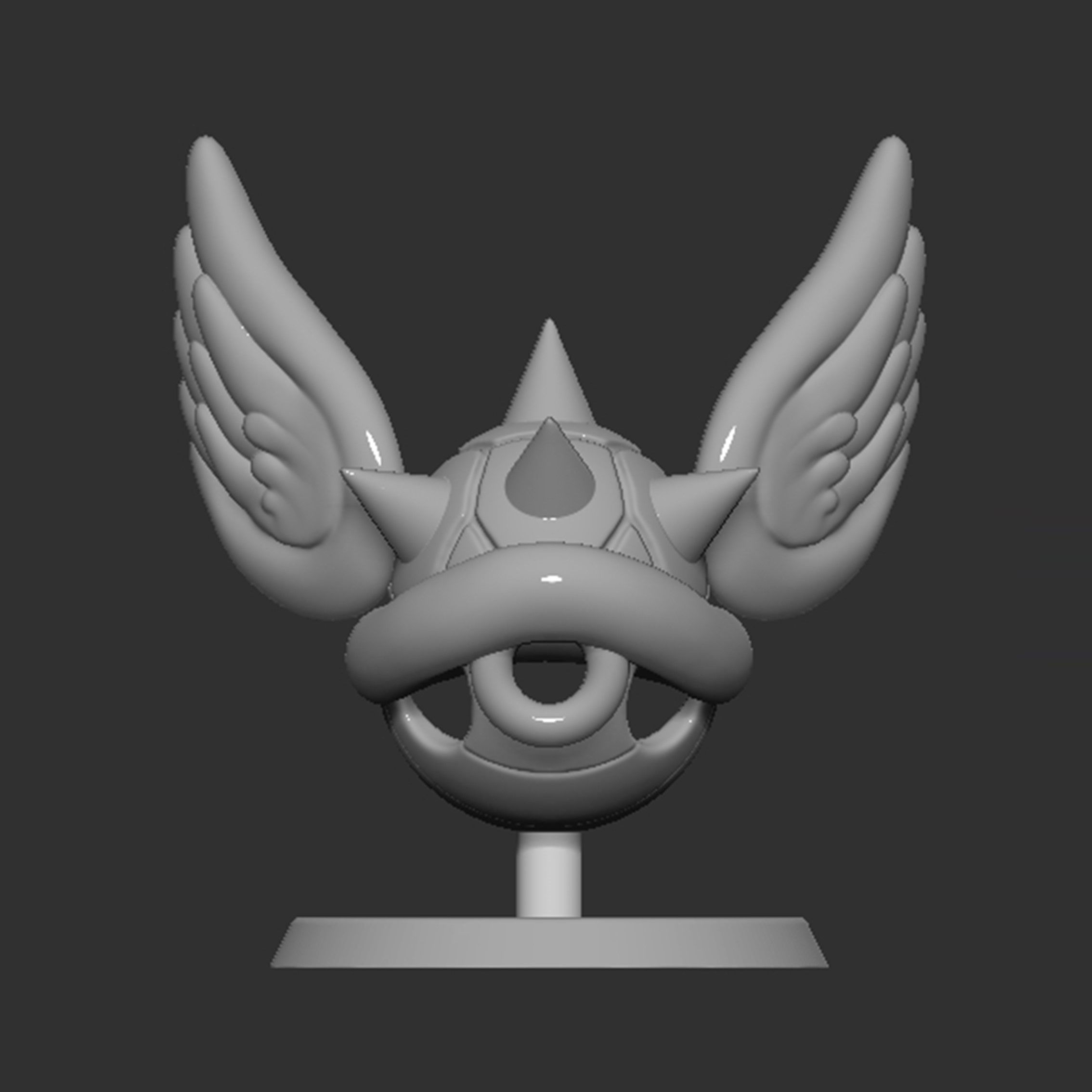 Mario Tortoise Shell with Spiny and Wings Based 3D model 3D printable ...