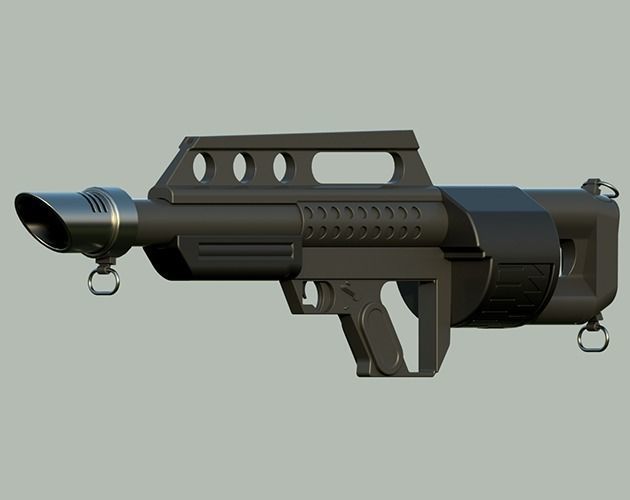 Pancor Jackhammer shotgun 3D model 3D model | CGTrader