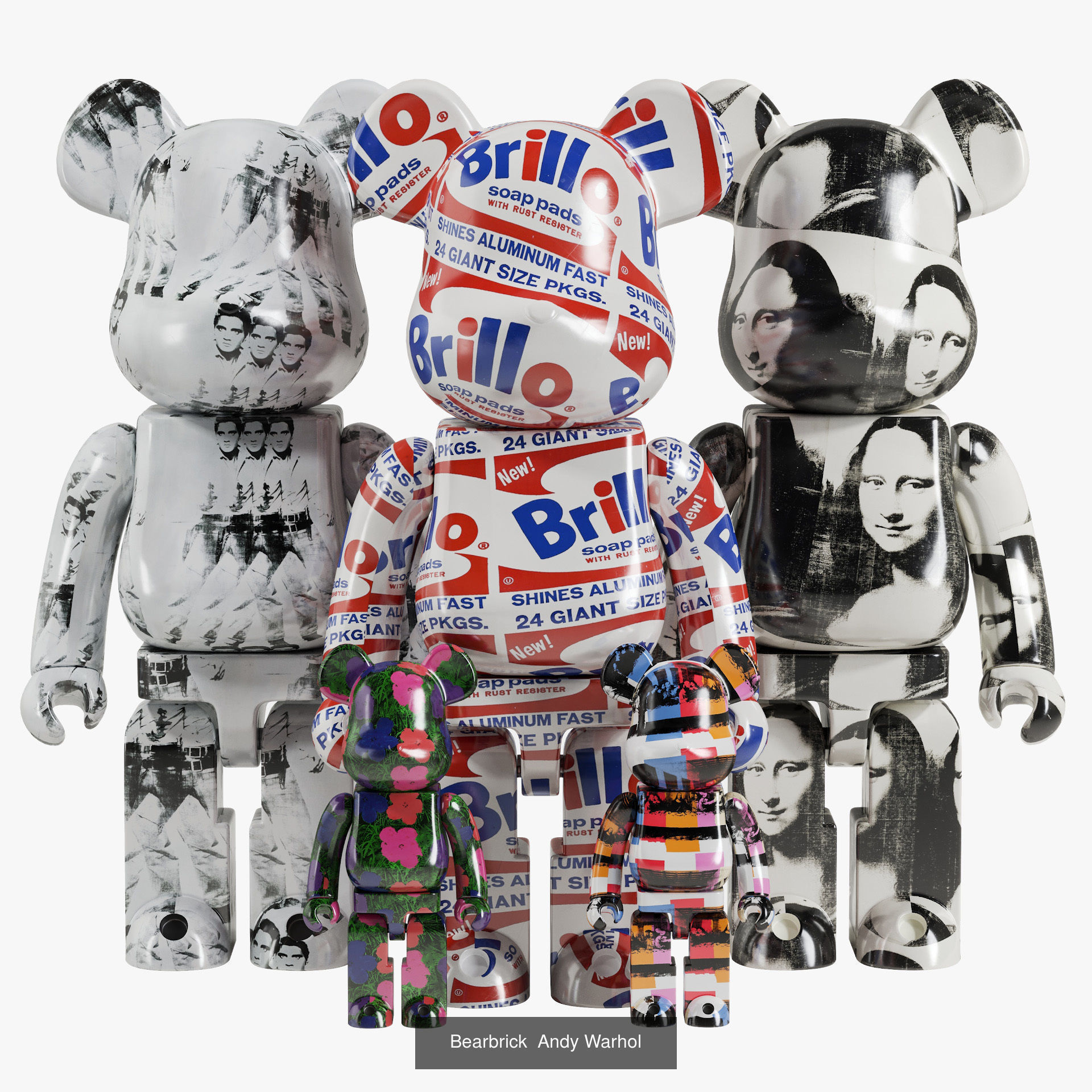 3D Model Collection Bearbrick 2 VR / AR / low-poly | CGTrader