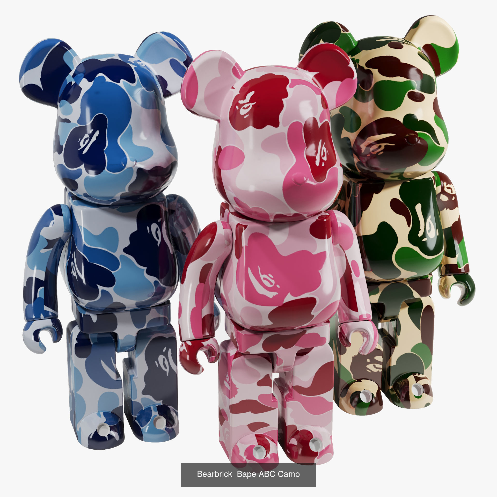 3D Model Collection Bearbrick 2 VR / AR / low-poly | CGTrader