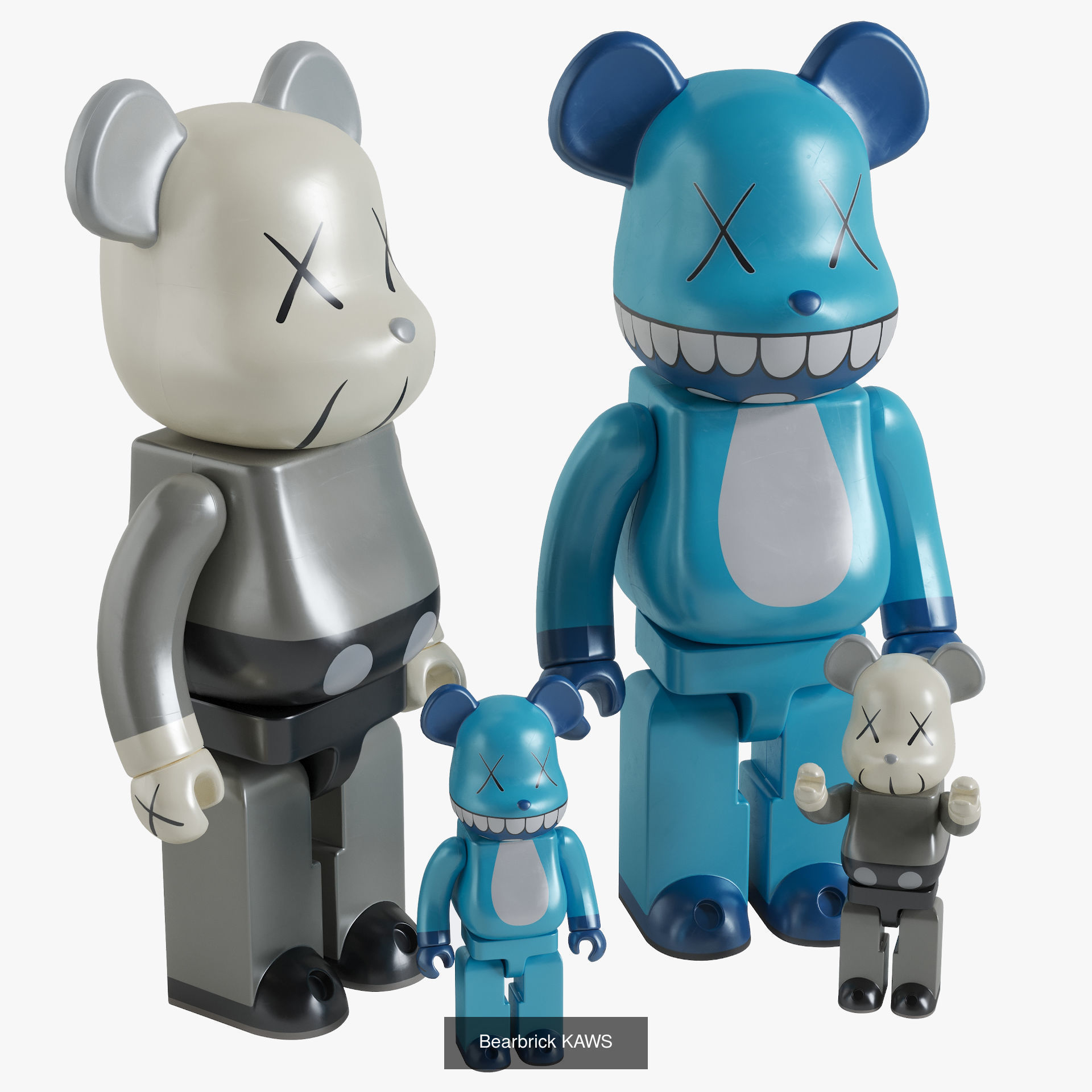 3D Model Collection Bearbrick 2 VR / AR / low-poly | CGTrader