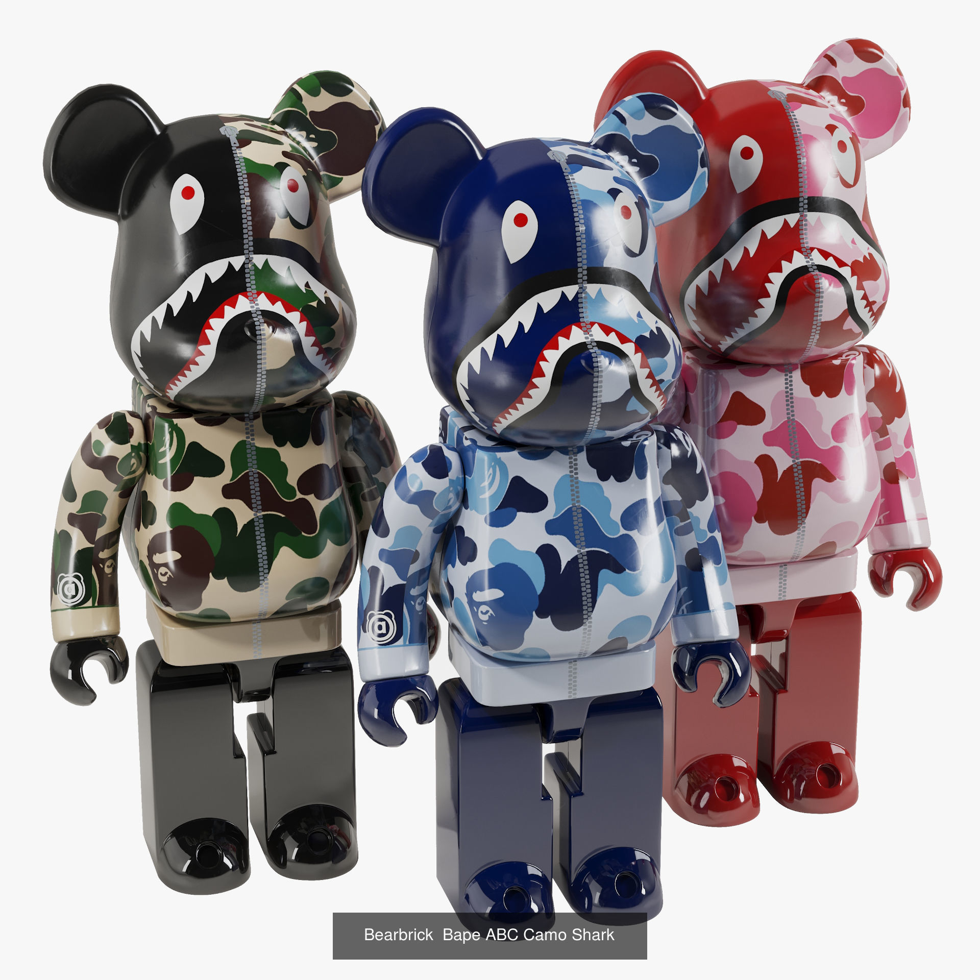 3D Model Collection Bearbrick 2 VR / AR / low-poly | CGTrader