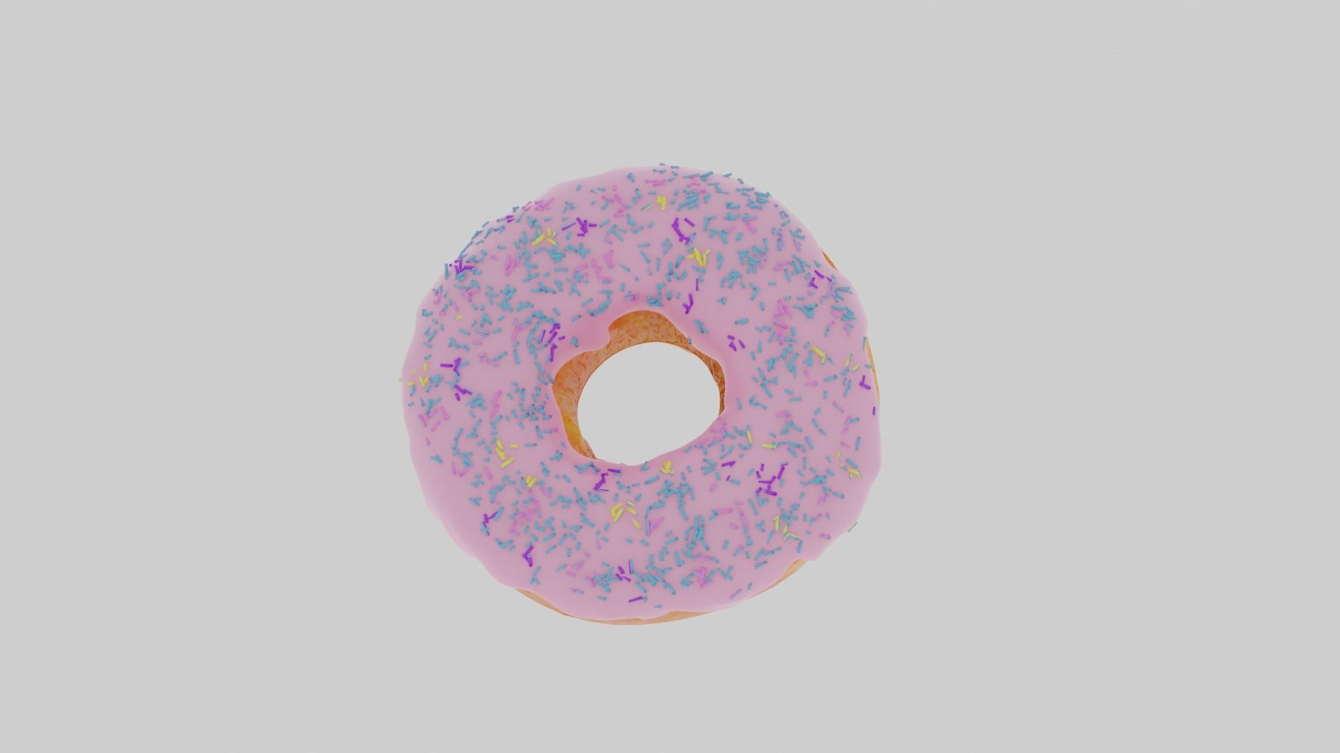 Vanilla Donut - Texture and Animation 3D model animated rigged | CGTrader