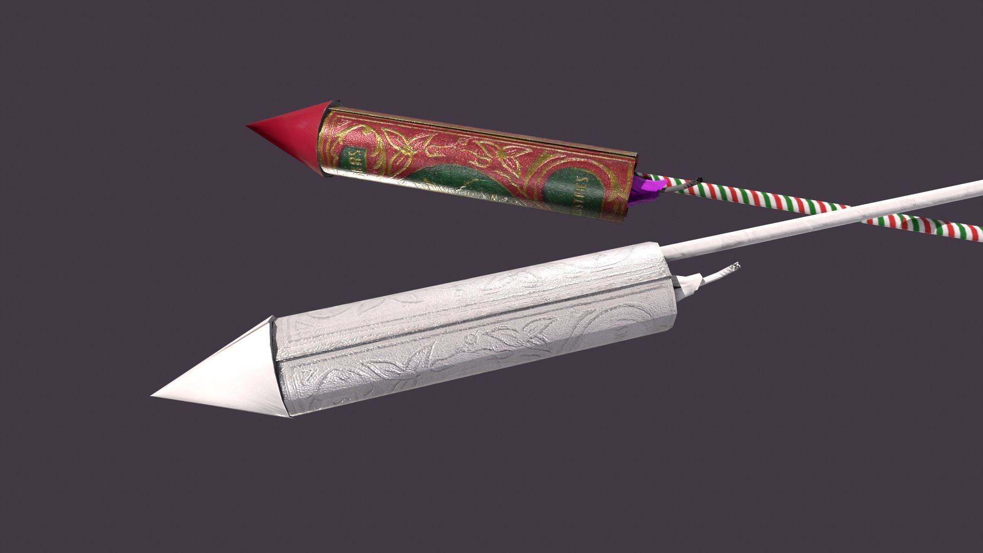 3D model Diwali Rocket 3d model low poly Game AR VR Ready VR / AR / low ...