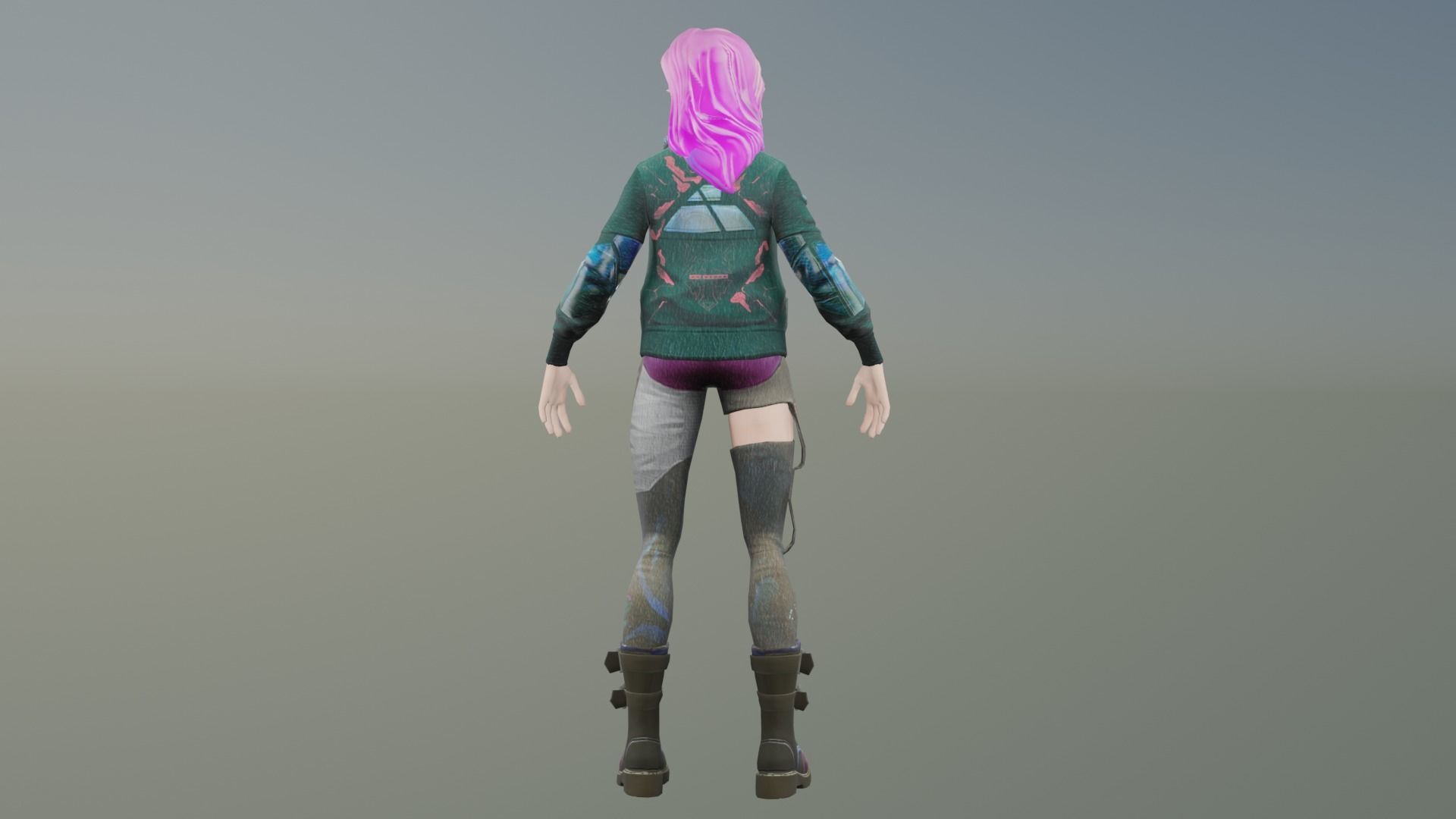 3D model Stylish Girl VR / AR / low-poly | CGTrader