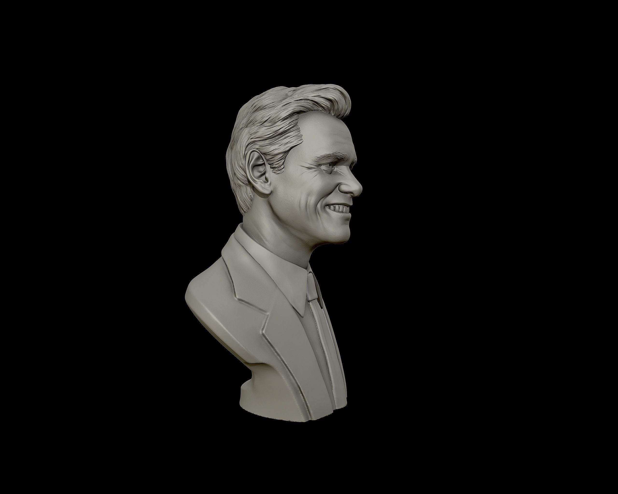 Jim Carrey bust sculpture 3D print model 3D model 3D printable | CGTrader