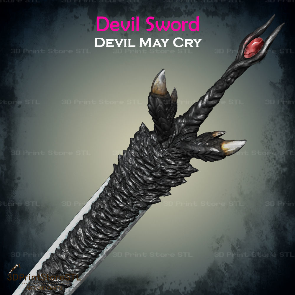 Devil Sword Cosplay Devil May Cry - STL File 3D model 3D printable ...