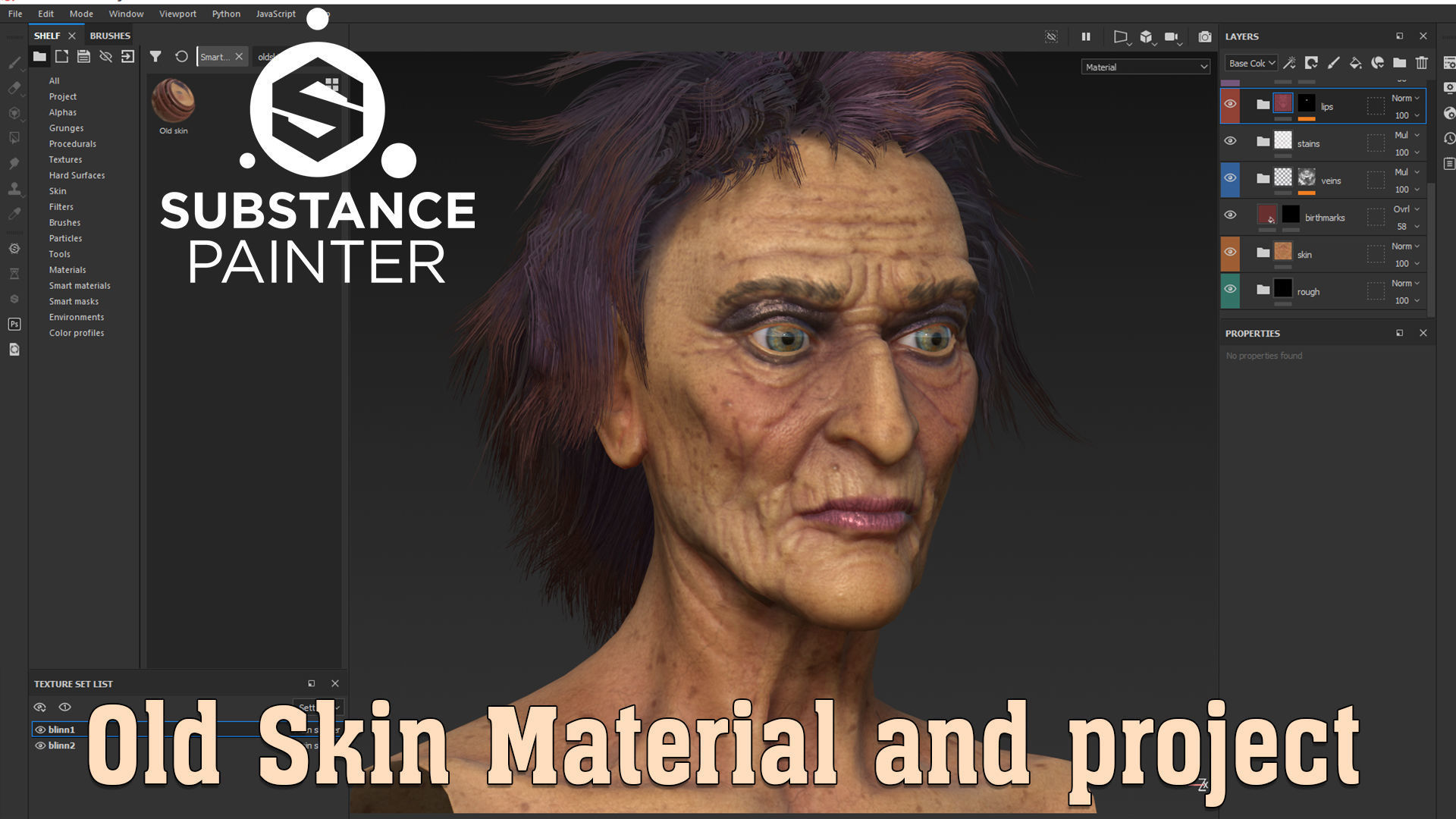 3D model Old Skin Material and project VR / AR / low-poly | CGTrader