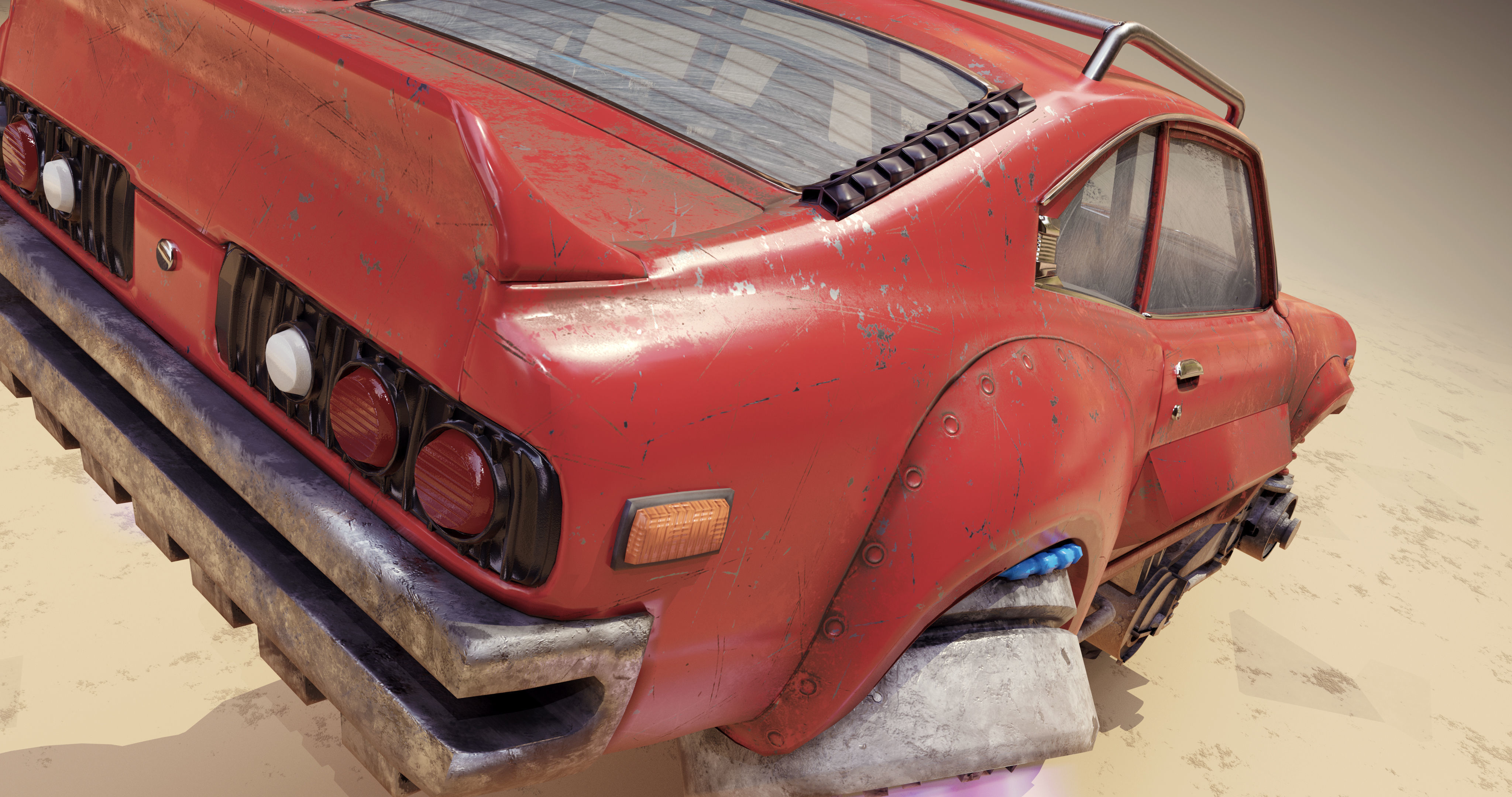 3D model Mazda RX-3 Monowheel VR / AR / low-poly | CGTrader