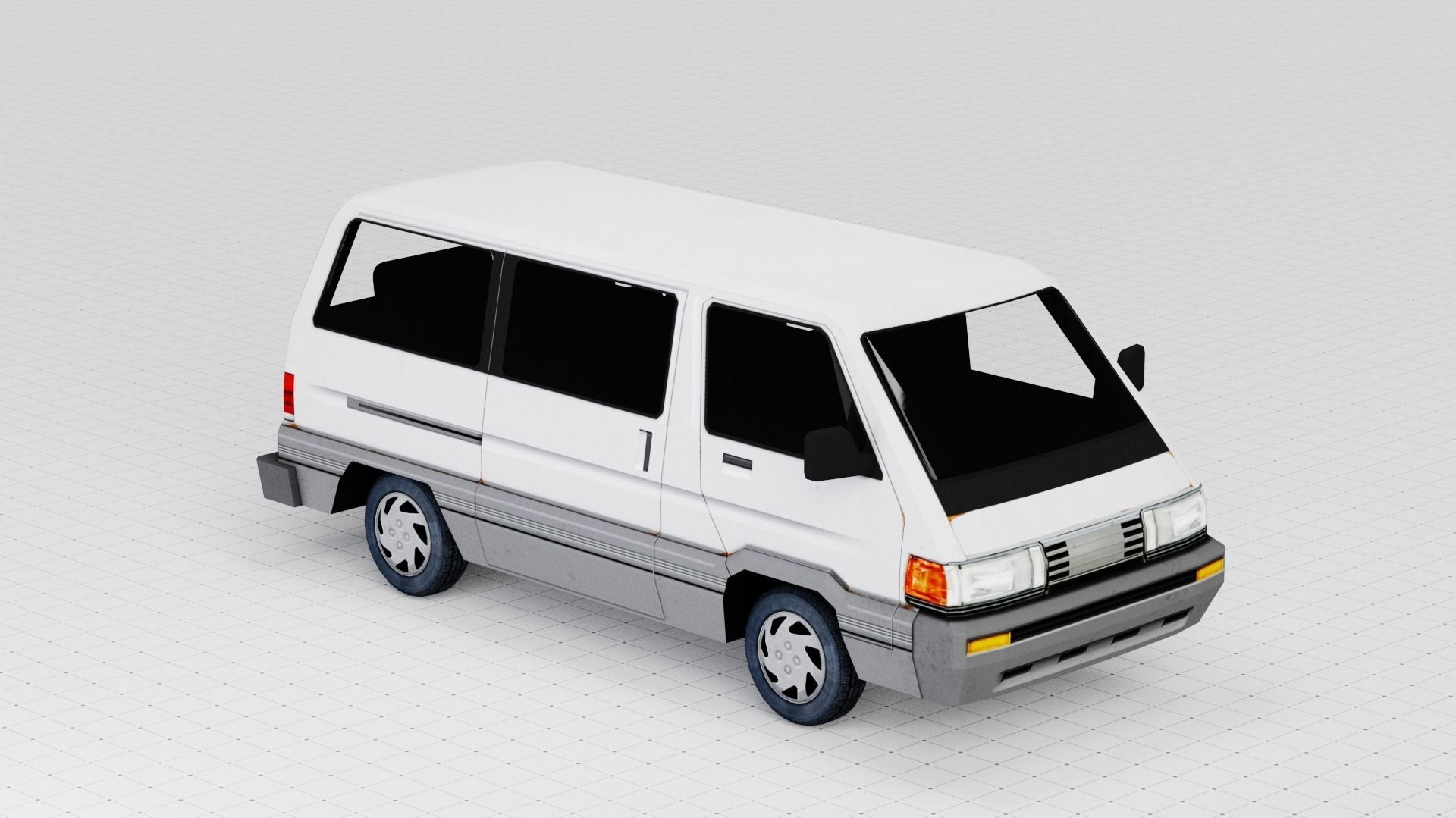 3D model Low Poly Van Vehicle VR / AR / low-poly | CGTrader