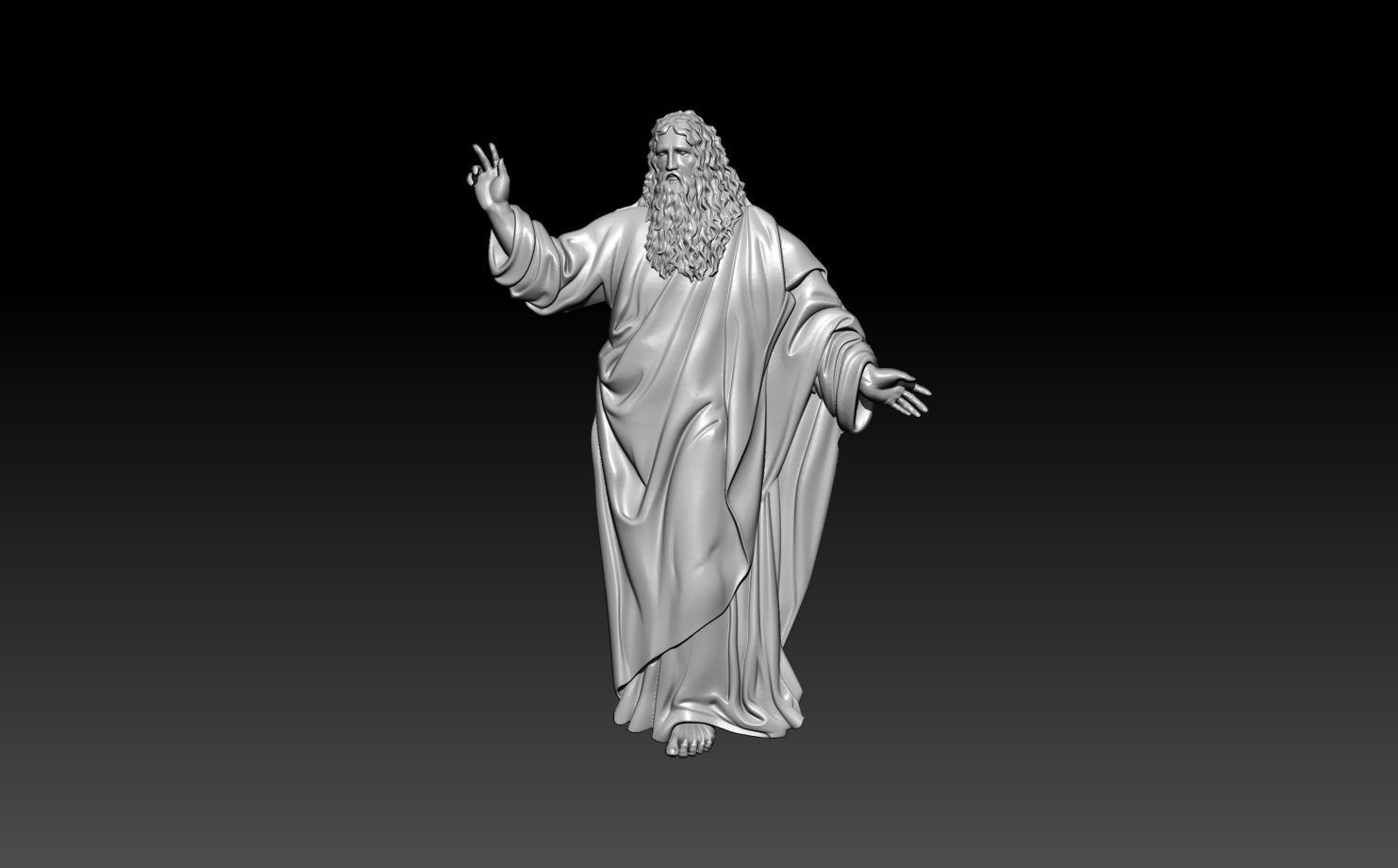 God relief high detailed 3D model 3D printable | CGTrader