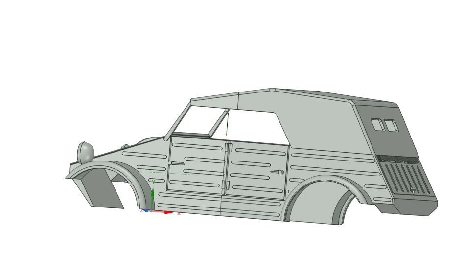 Alternative WPL C14 C24 chassis Kubelwagen typ 82 3D print model 3D ...