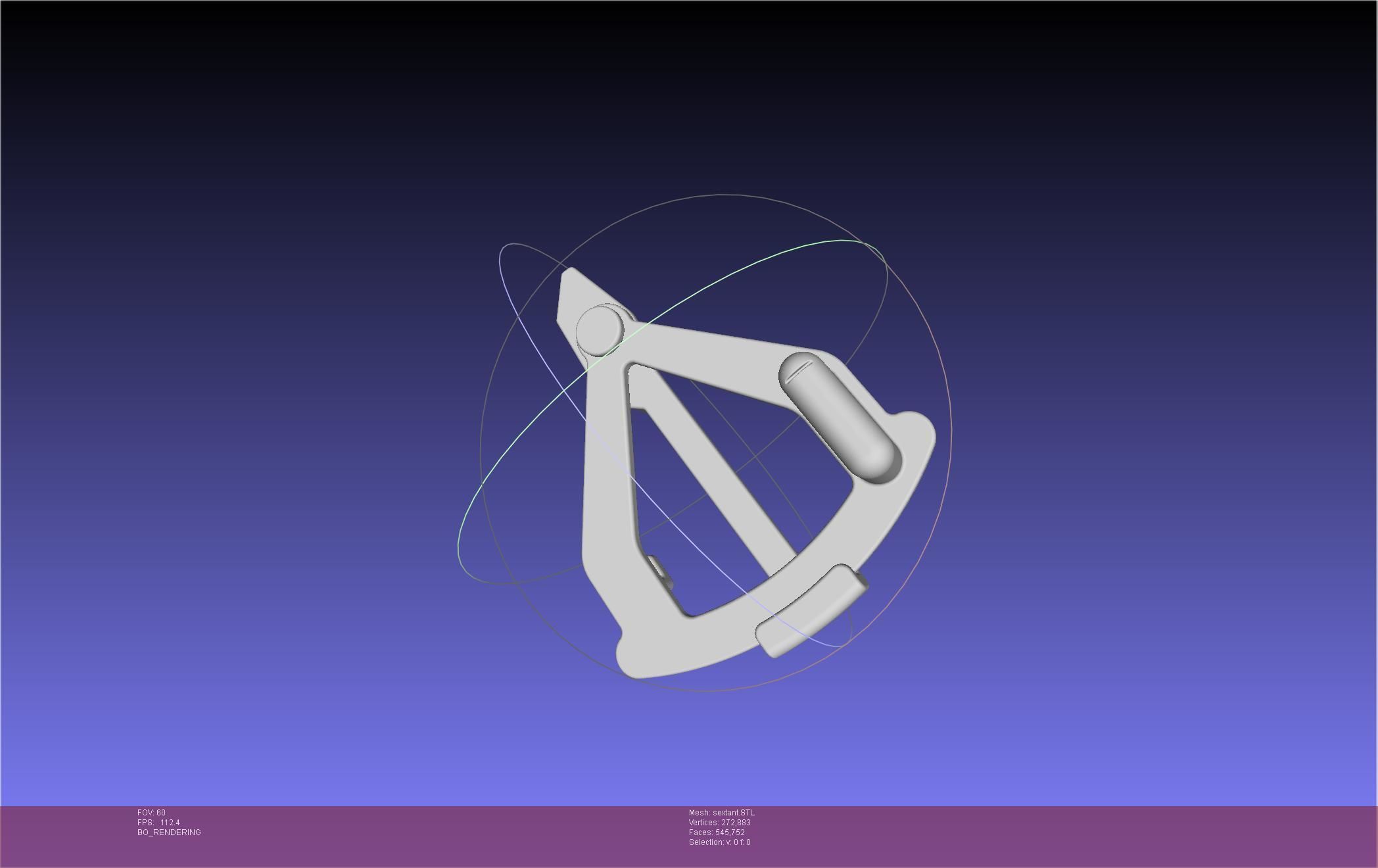 Basic Printable Sextant Design 3D model 3D printable | CGTrader