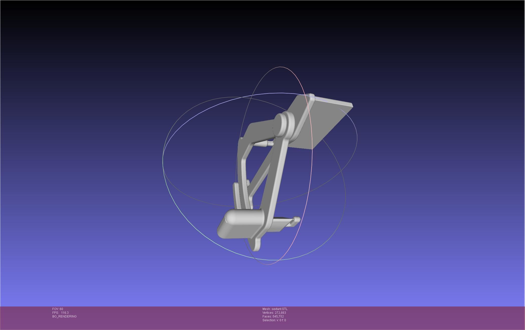 Basic Printable Sextant Design 3D model 3D printable | CGTrader