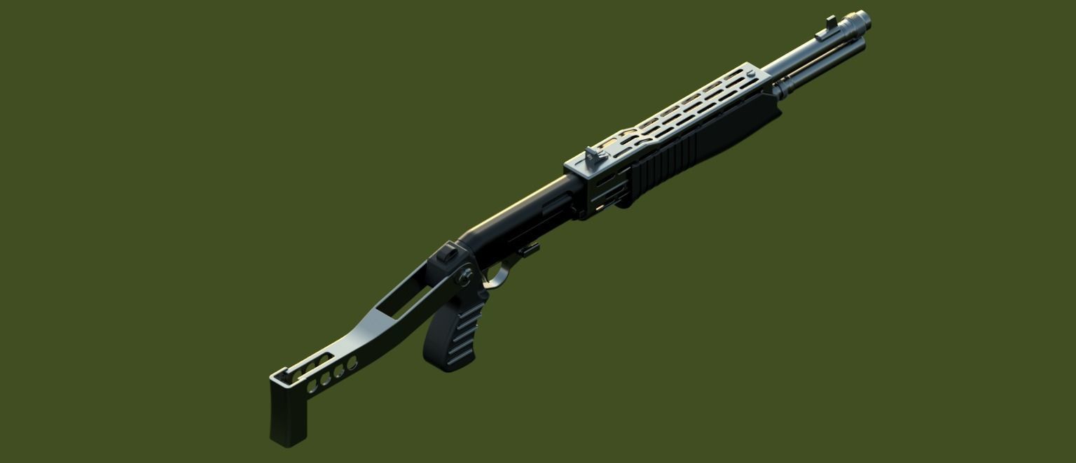 Franchi SPAS-12 shotgun 3D model 3D model | CGTrader