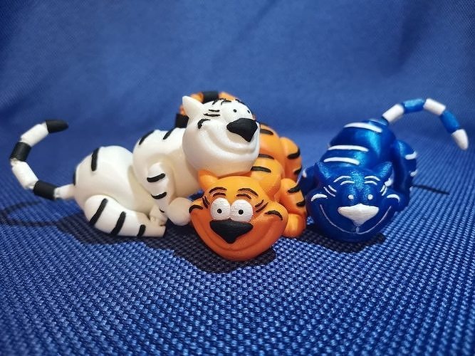FLEXI TIGER 3D model 3D printable | CGTrader