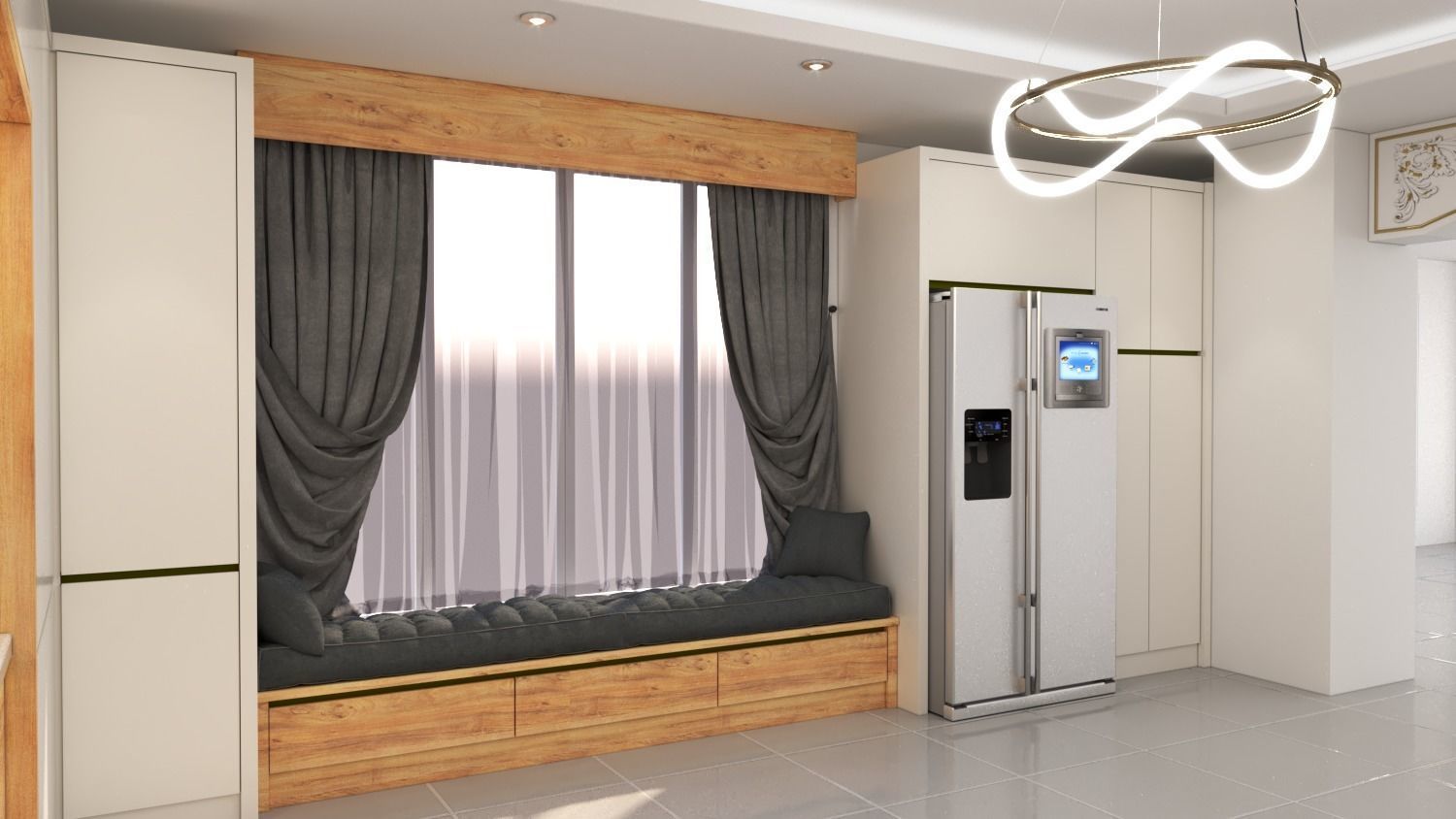 modern kitchen design sketchup 3D model | CGTrader