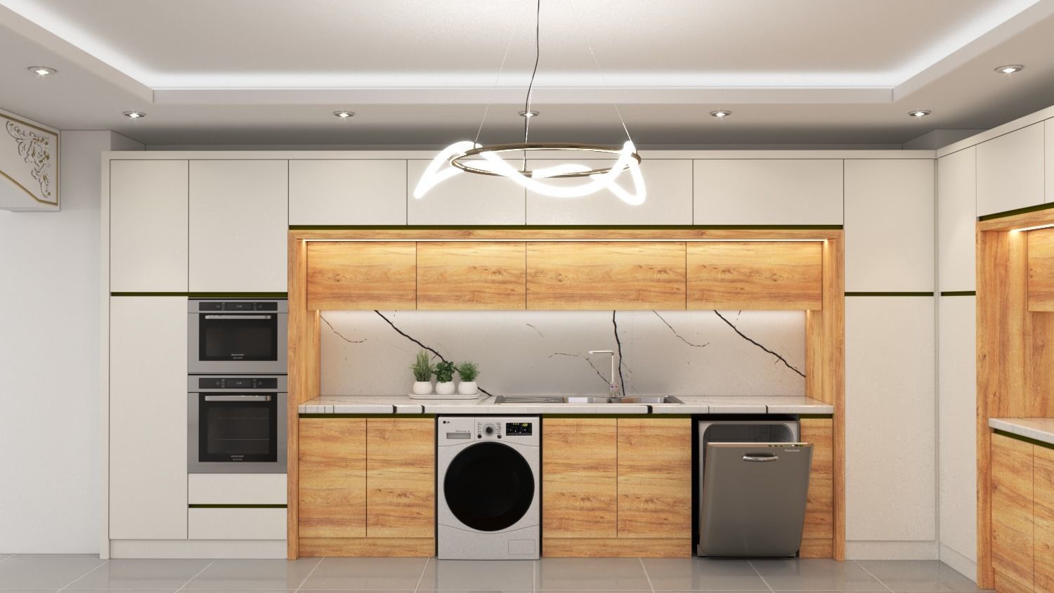 modern kitchen design sketchup 3D model | CGTrader