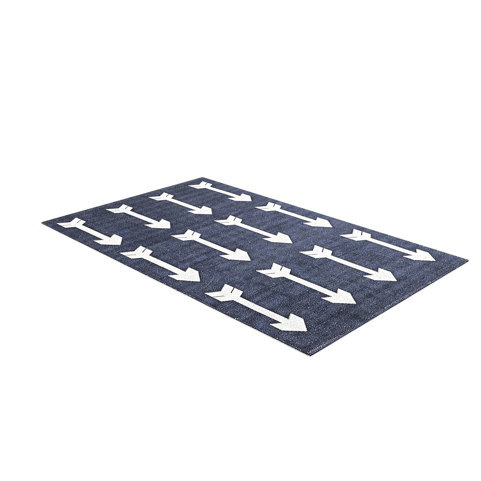 ReversibleNavyArrowRug arrow rug with arrows free 3D model | CGTrader