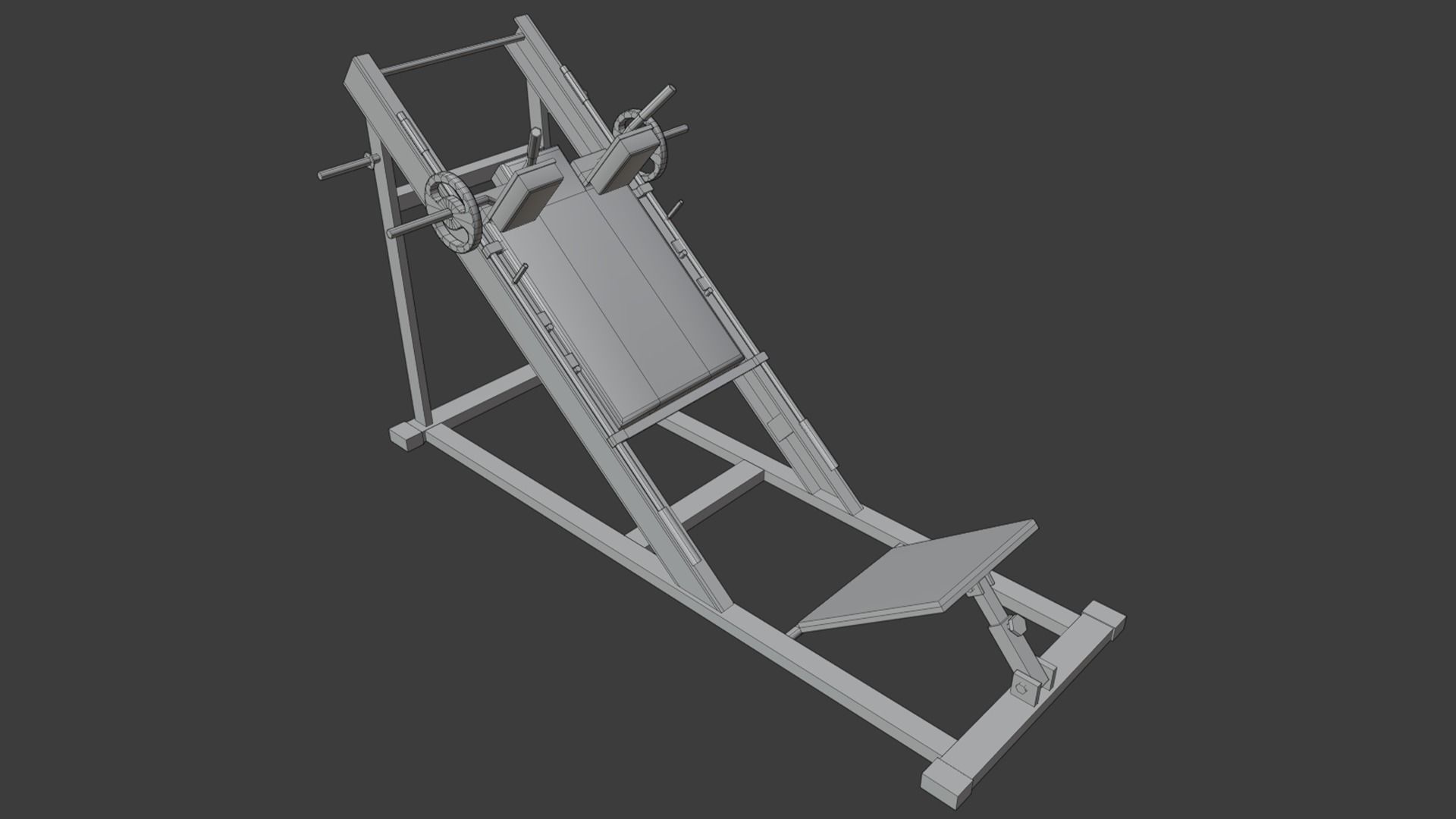 3D model Hack Squat Machine VR / AR / low-poly | CGTrader