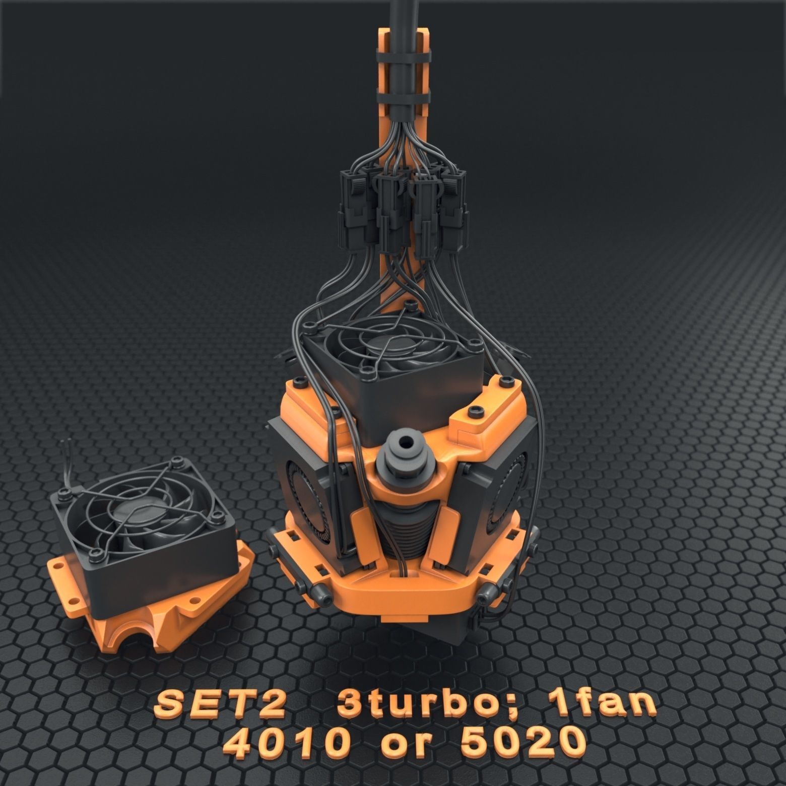 Set of modifications for the delta printer 3D model 3D printable | CGTrader