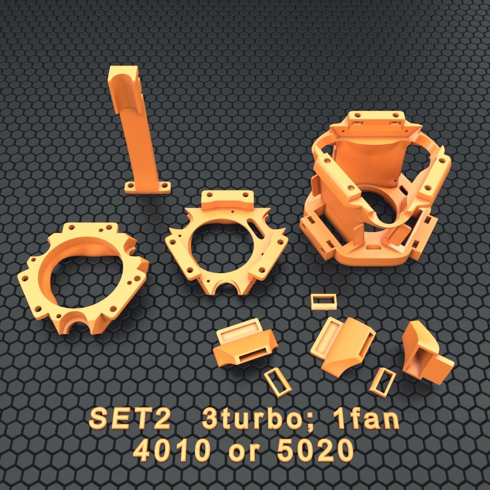 Set of modifications for the delta printer 3D model 3D printable | CGTrader