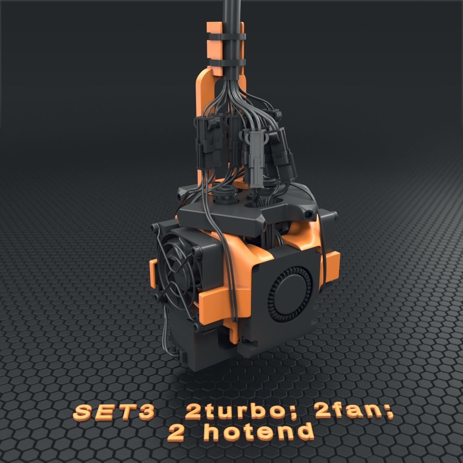 Set of modifications for the delta printer 3D model 3D printable | CGTrader