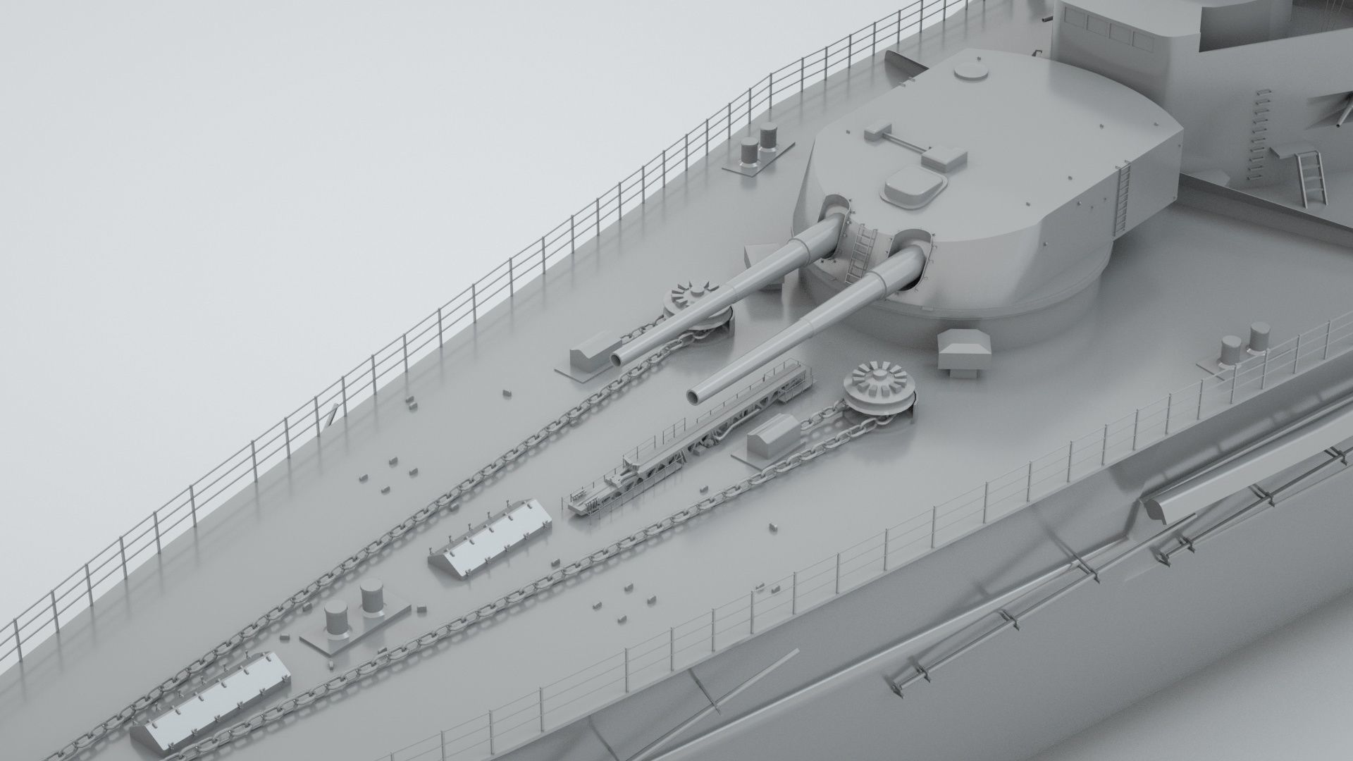 Moltke Class Battlecruiser 3D model rigged | CGTrader