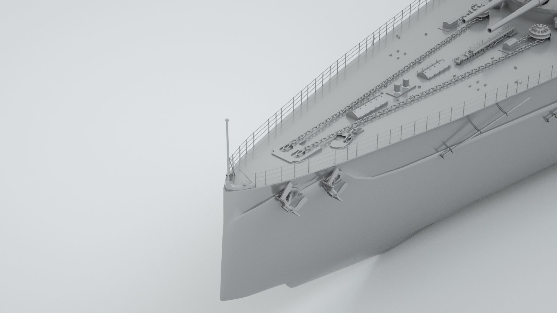 Moltke Class Battlecruiser 3D model rigged | CGTrader