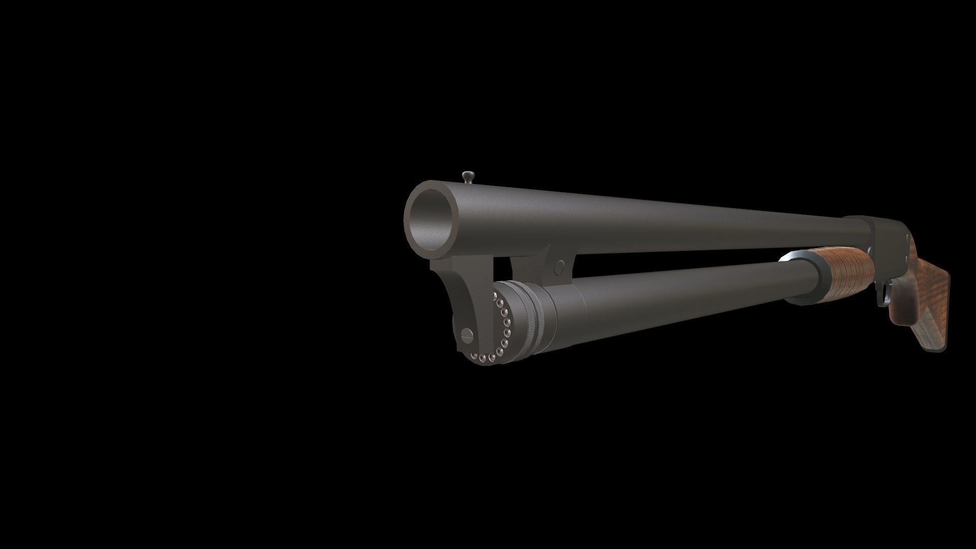 3D model New Ithaca 37 Home Defense Shotgun VR / AR / low-poly | CGTrader