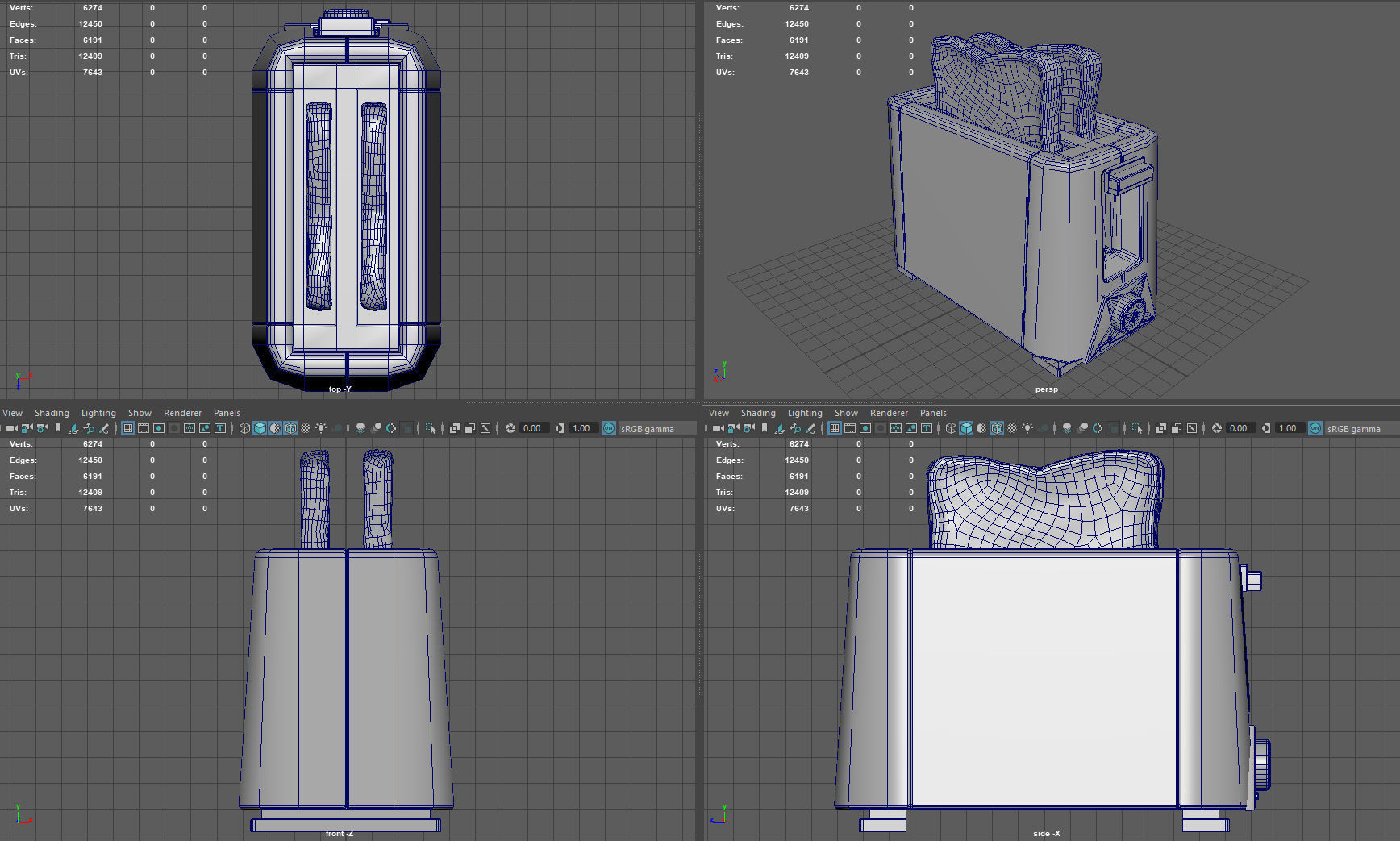 3D model Toaster VR / AR / low-poly | CGTrader