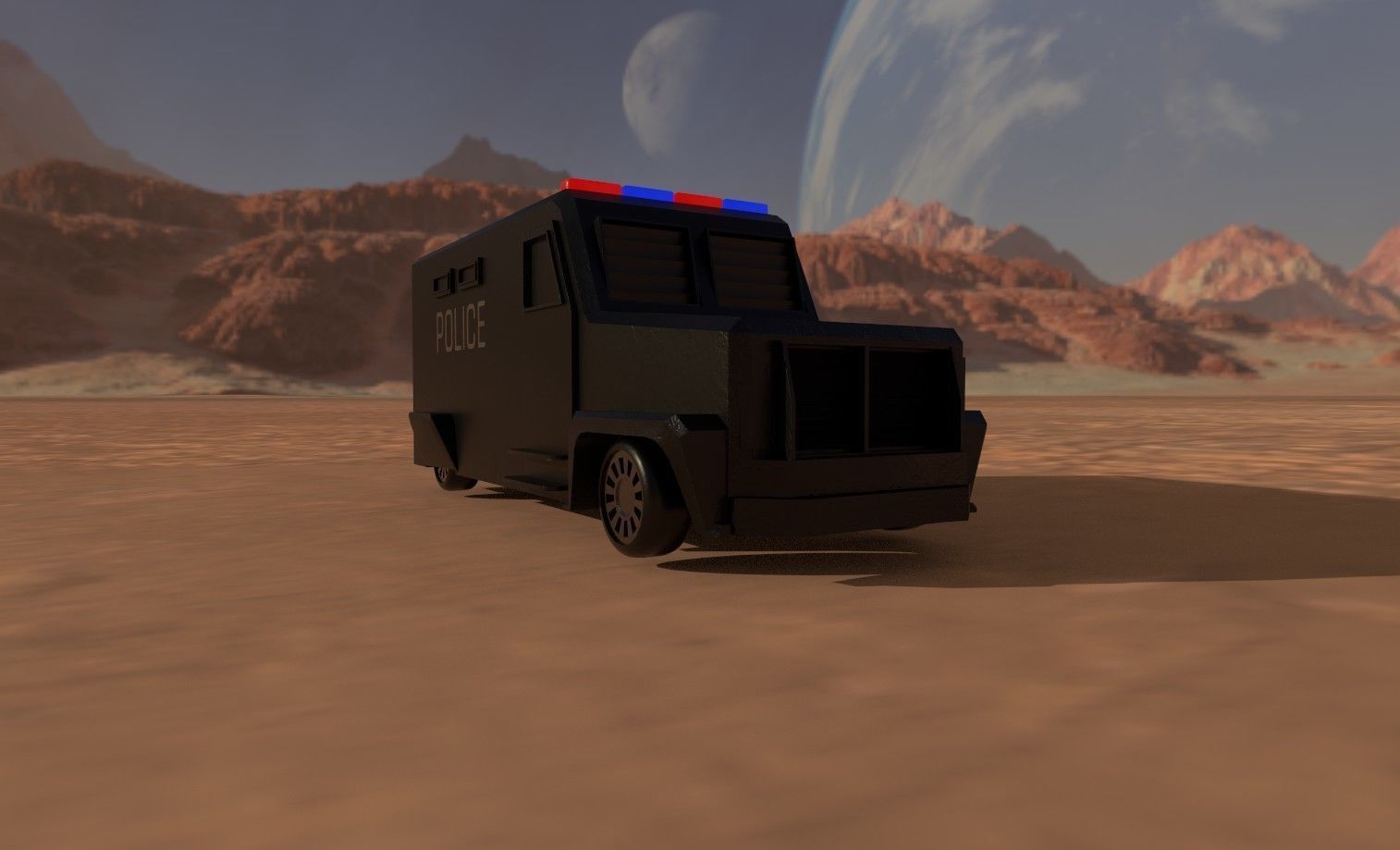 3D model Police Armored Truck SWAT Van 3D Model VR / AR / low-poly ...