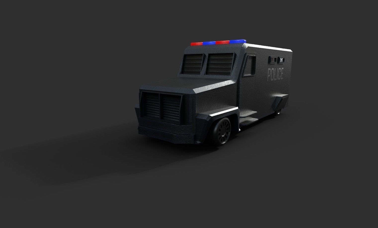 3D model Police Armored Truck SWAT Van 3D Model VR / AR / low-poly ...