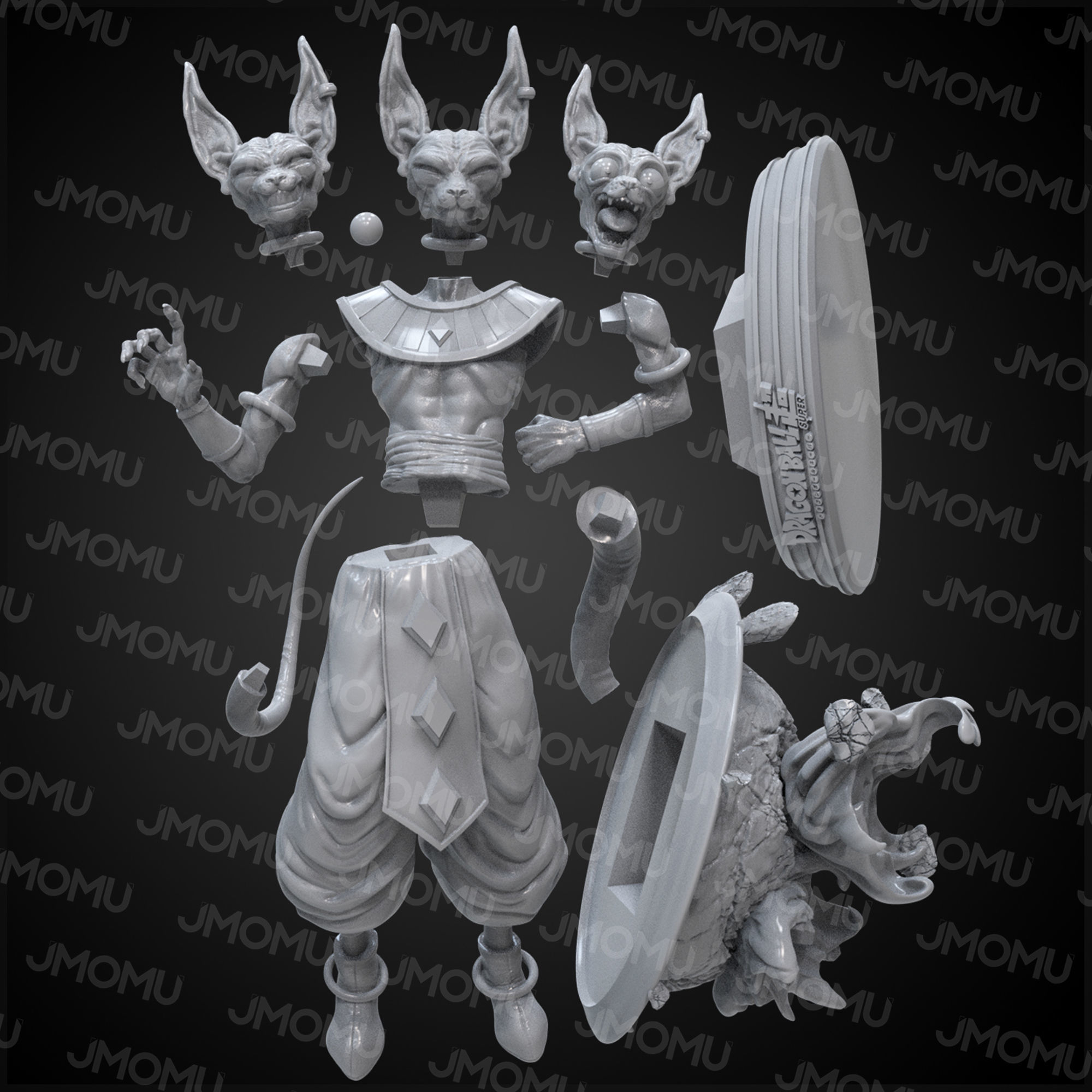 Beerus Figure 3D print model 3D model 3D printable | CGTrader